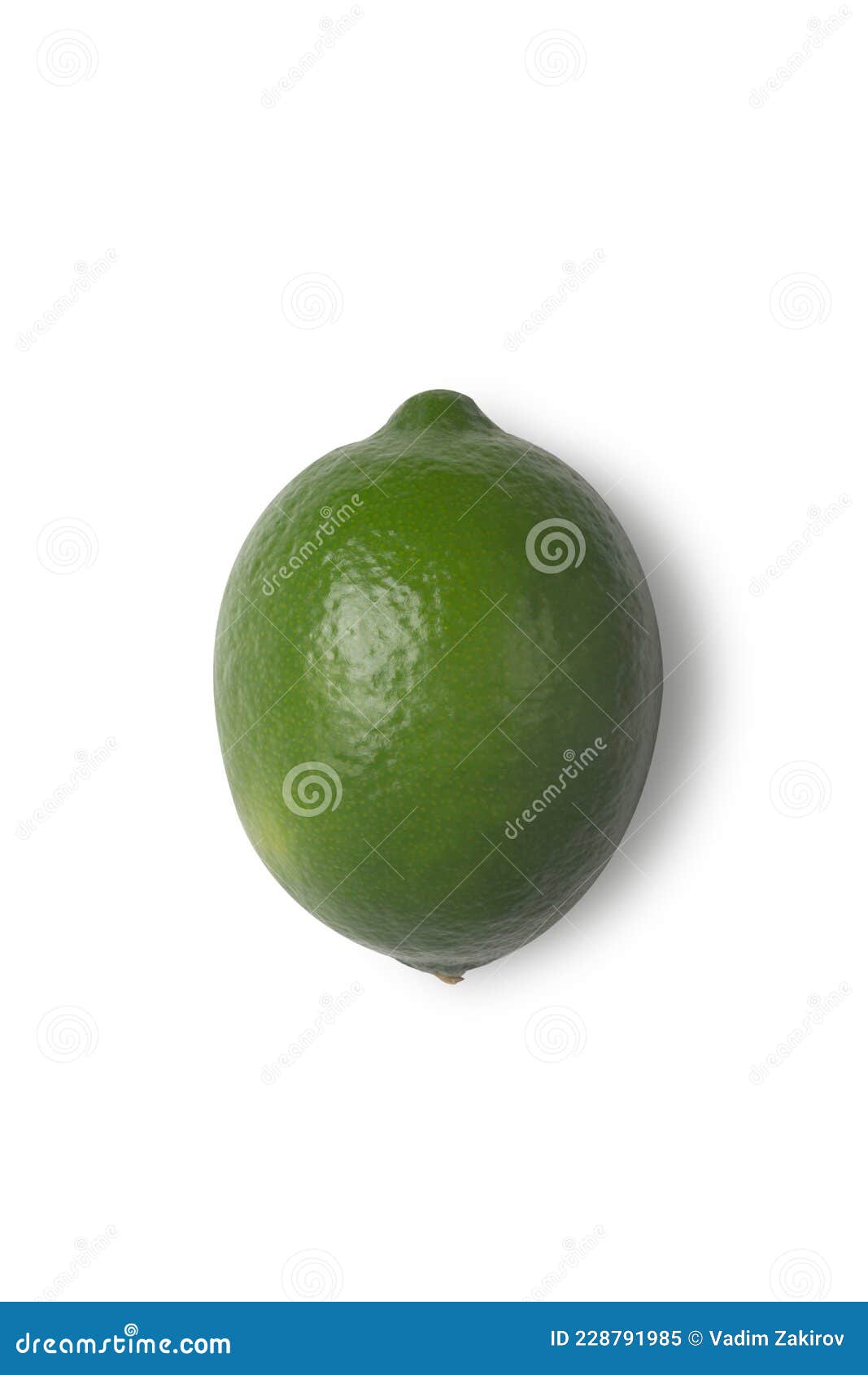 Citrus-fruit Lime. Top View on White Background Stock Image - Image of ...