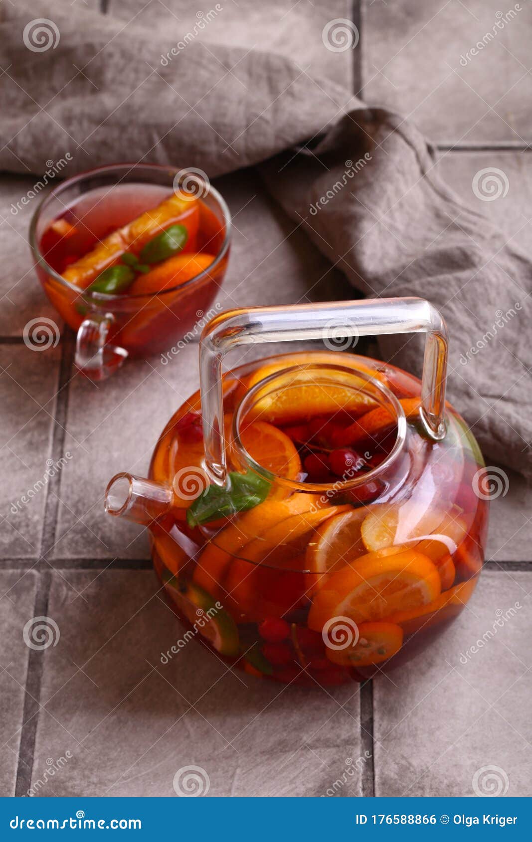 Citrus fruit tea stock photo. Image of herb, sweet, nature - 176588866