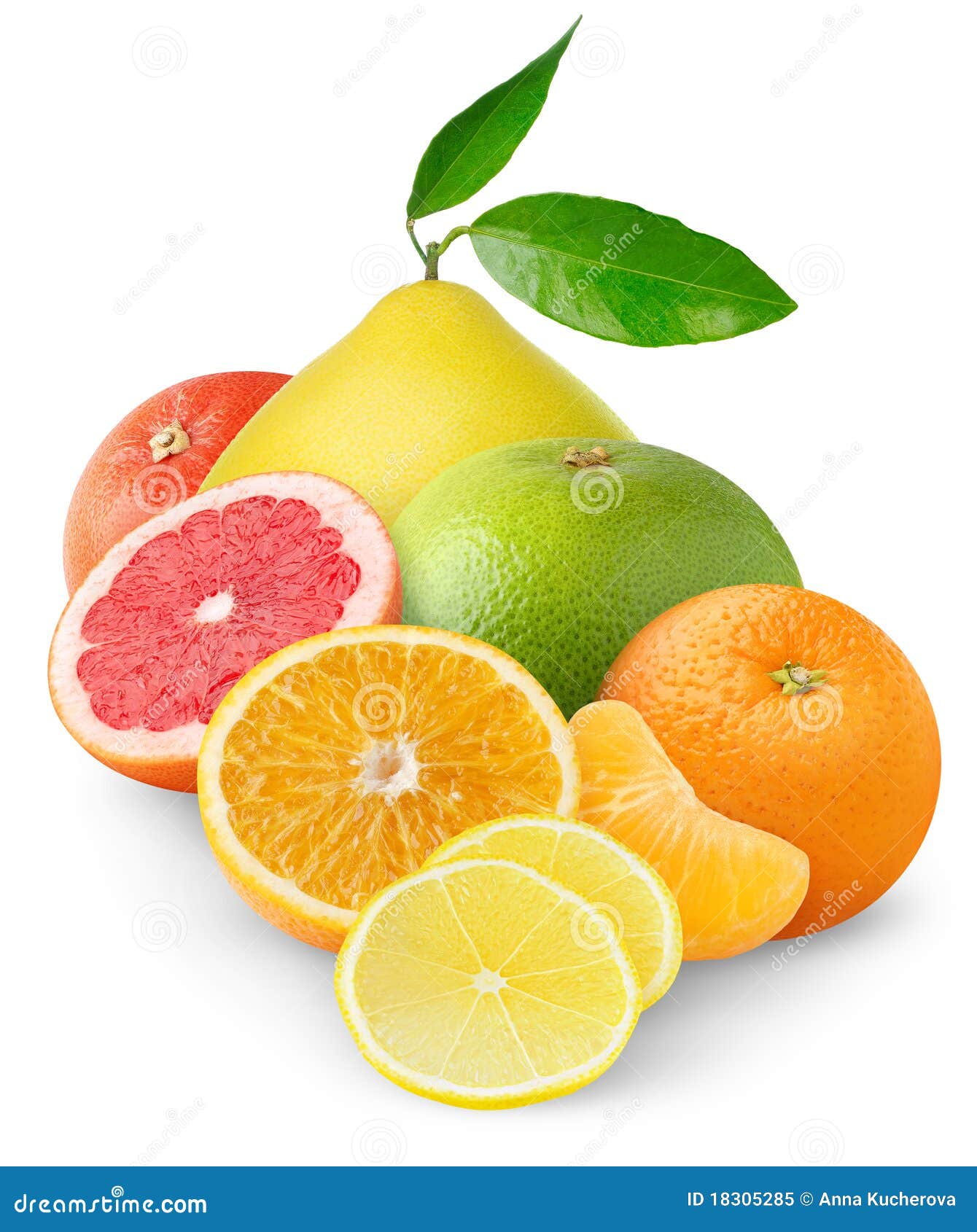 Cut Citrus Fruits On A Background Of White Boards Royalty-Free Stock ...