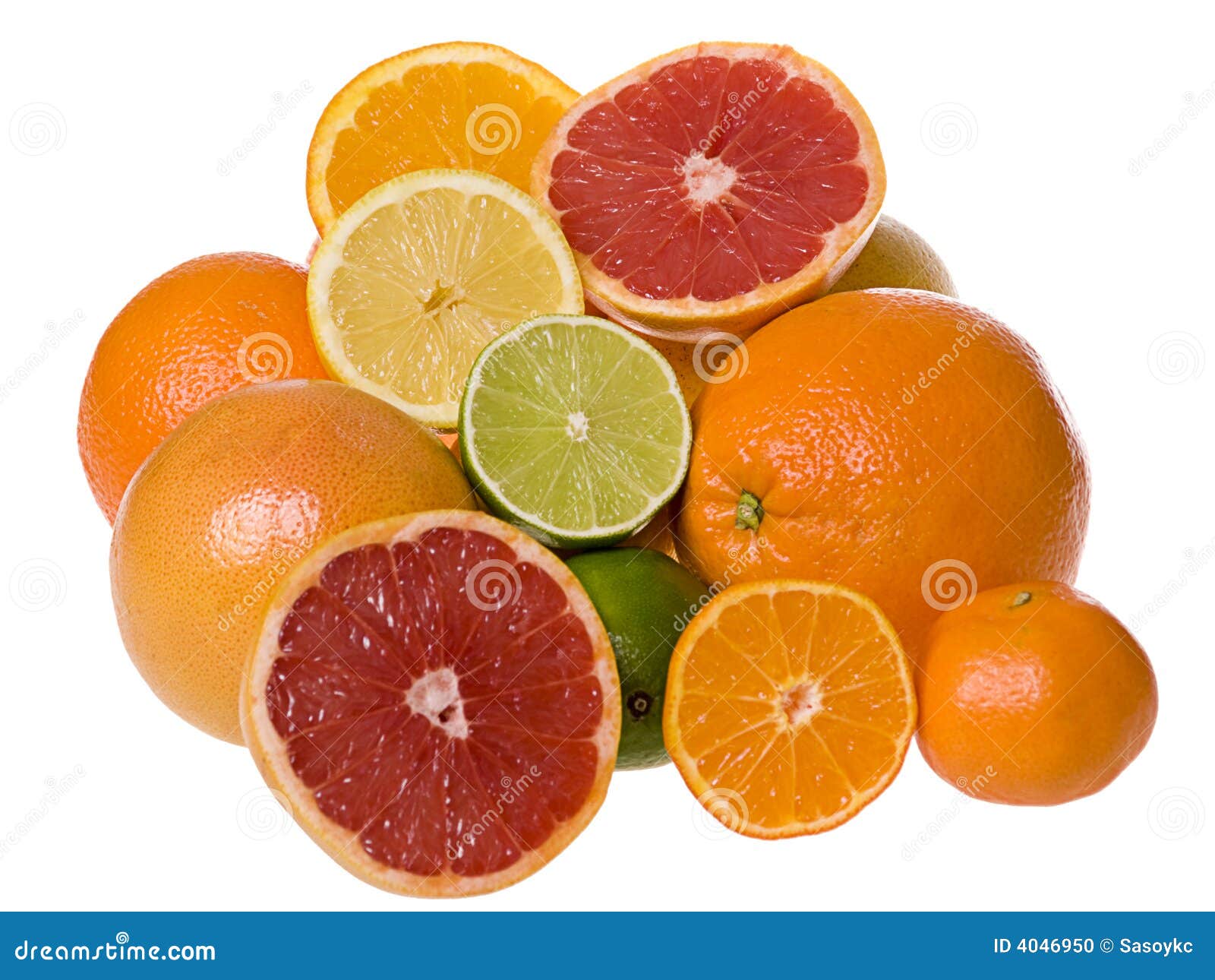 Cut Citrus Fruits On A Background Of White Boards Royalty-Free Stock ...
