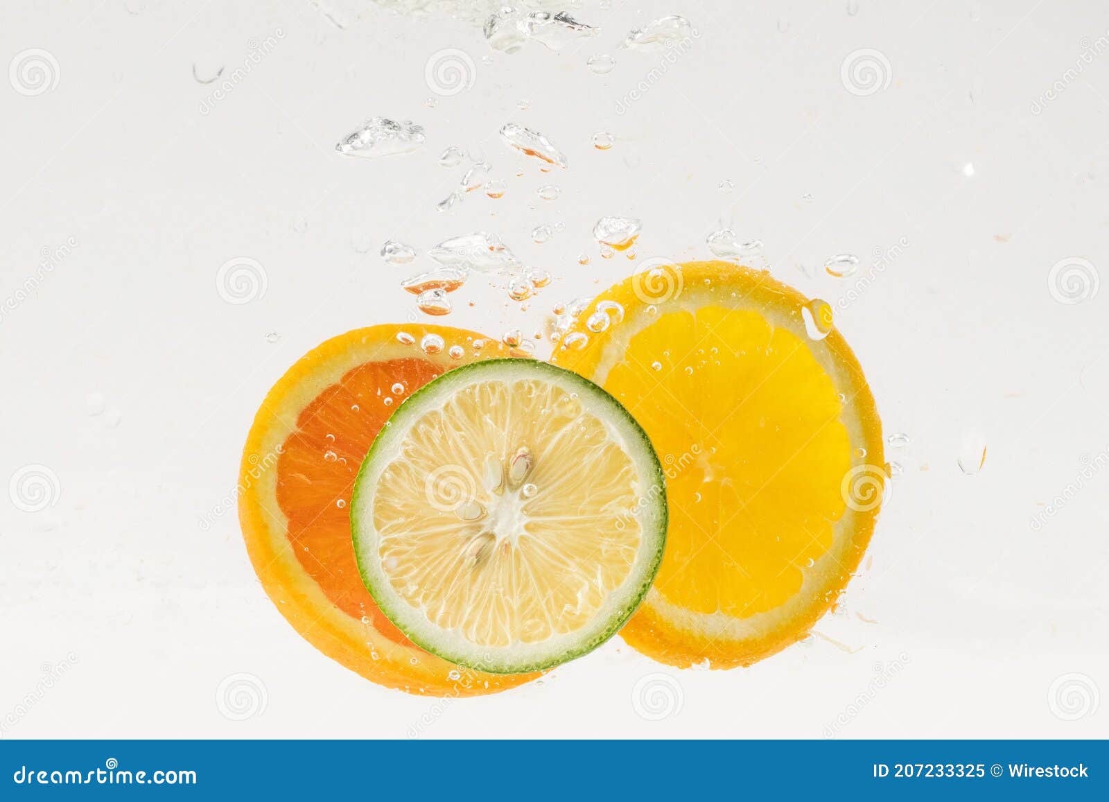 Citrus Fruits Bubbling in Water Stock Image - Image of healthy, juicy ...