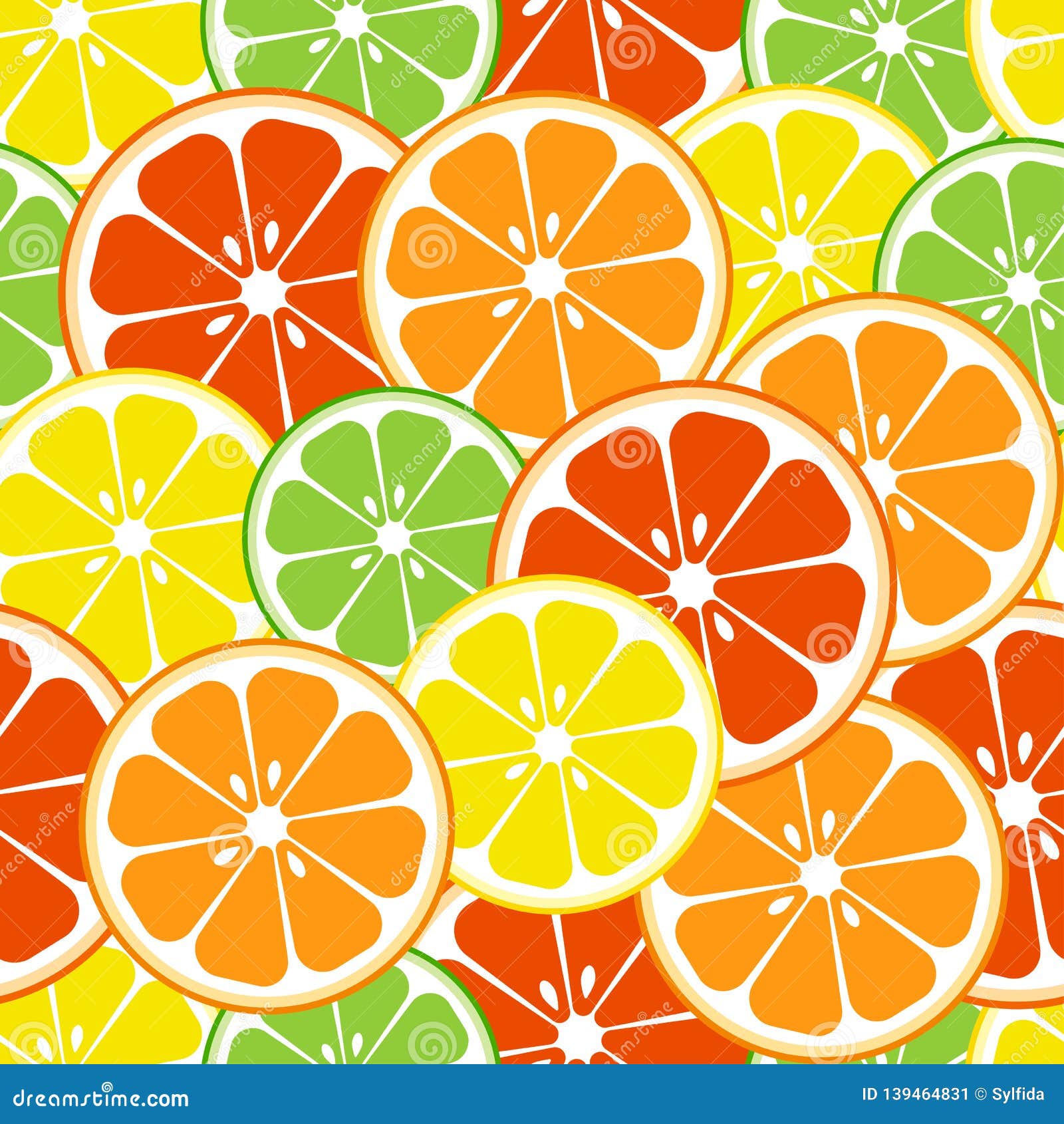 Citrus Fruits Seamless Pattern. Vector Illustration Stock Illustration ... Citrus Fruits Seamless Pattern. Vector Illustration Stock Illustration ...