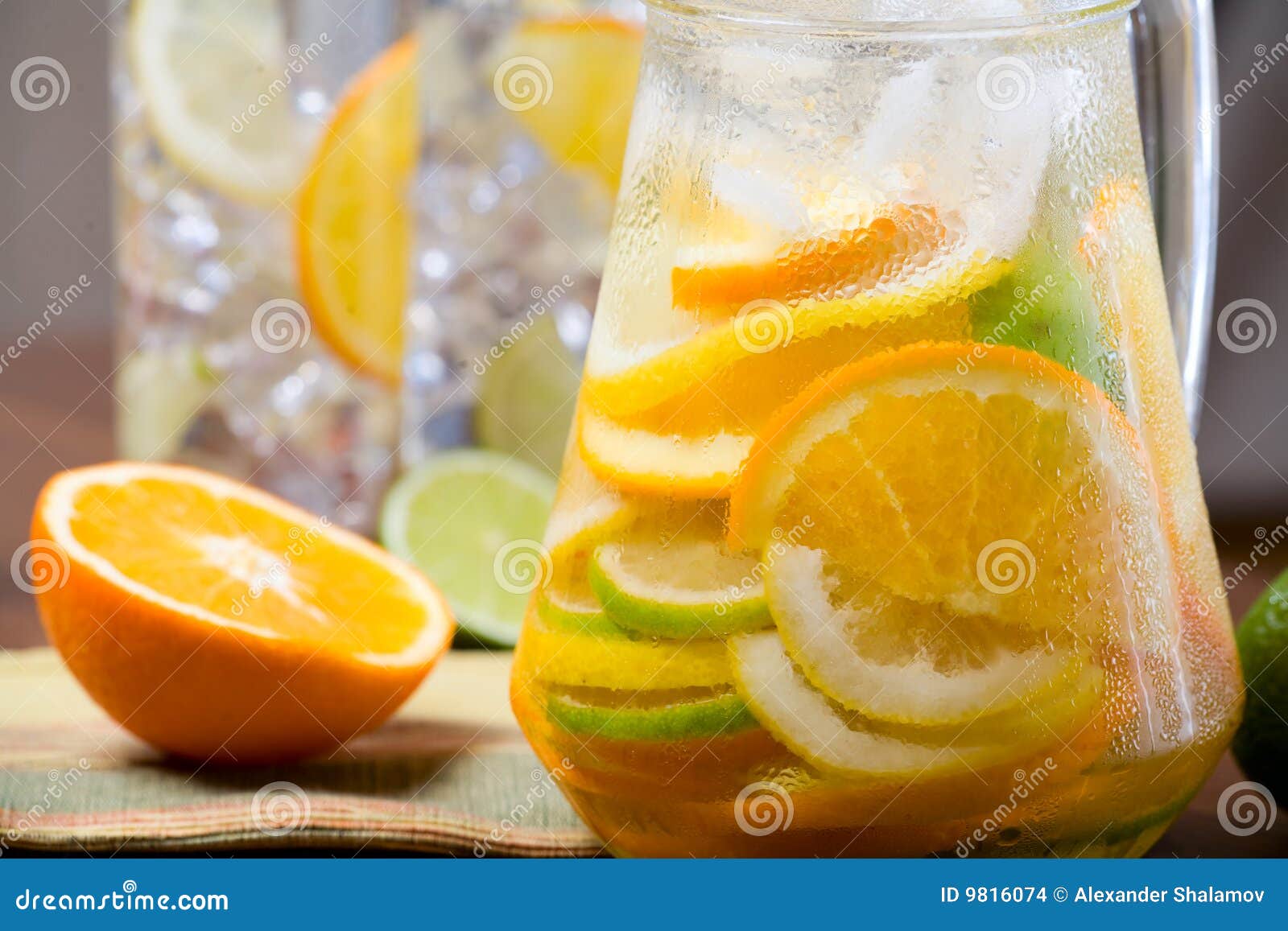 Citrus ice water stock photo. Image of cocktail, soda - 9816074
