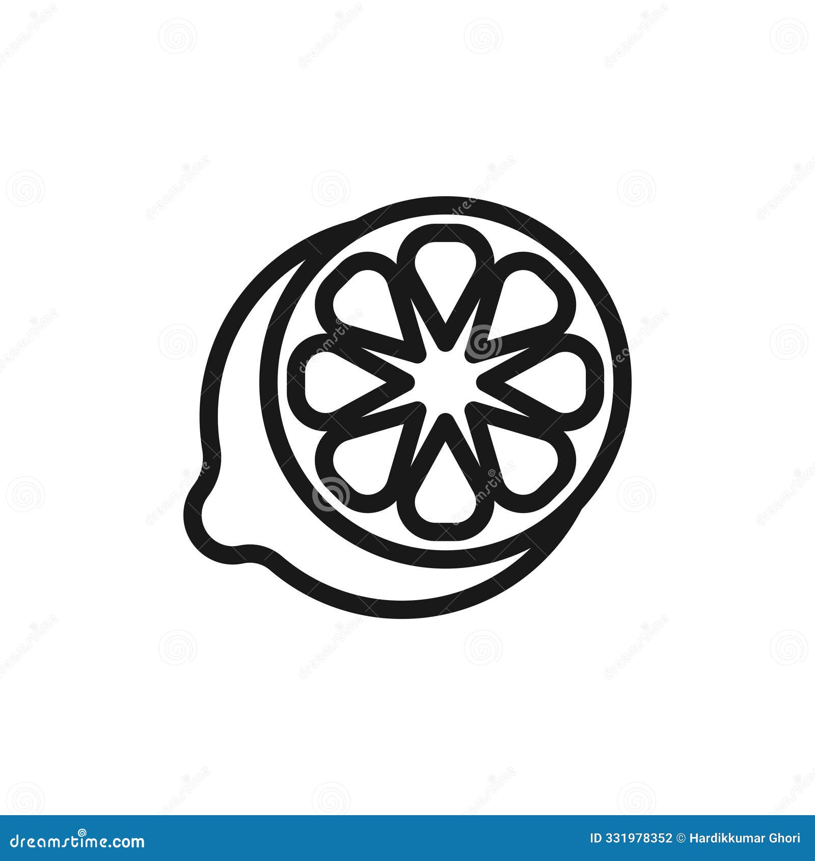 Citrus icon stock vector. Illustration of white, grapefruit - 331978352