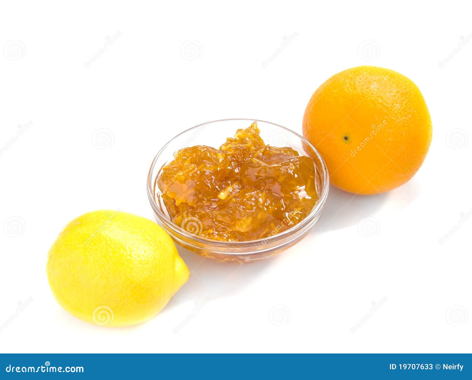 Citrus Jam with Orange and Lemon Isolated Stock Image - Image of ...