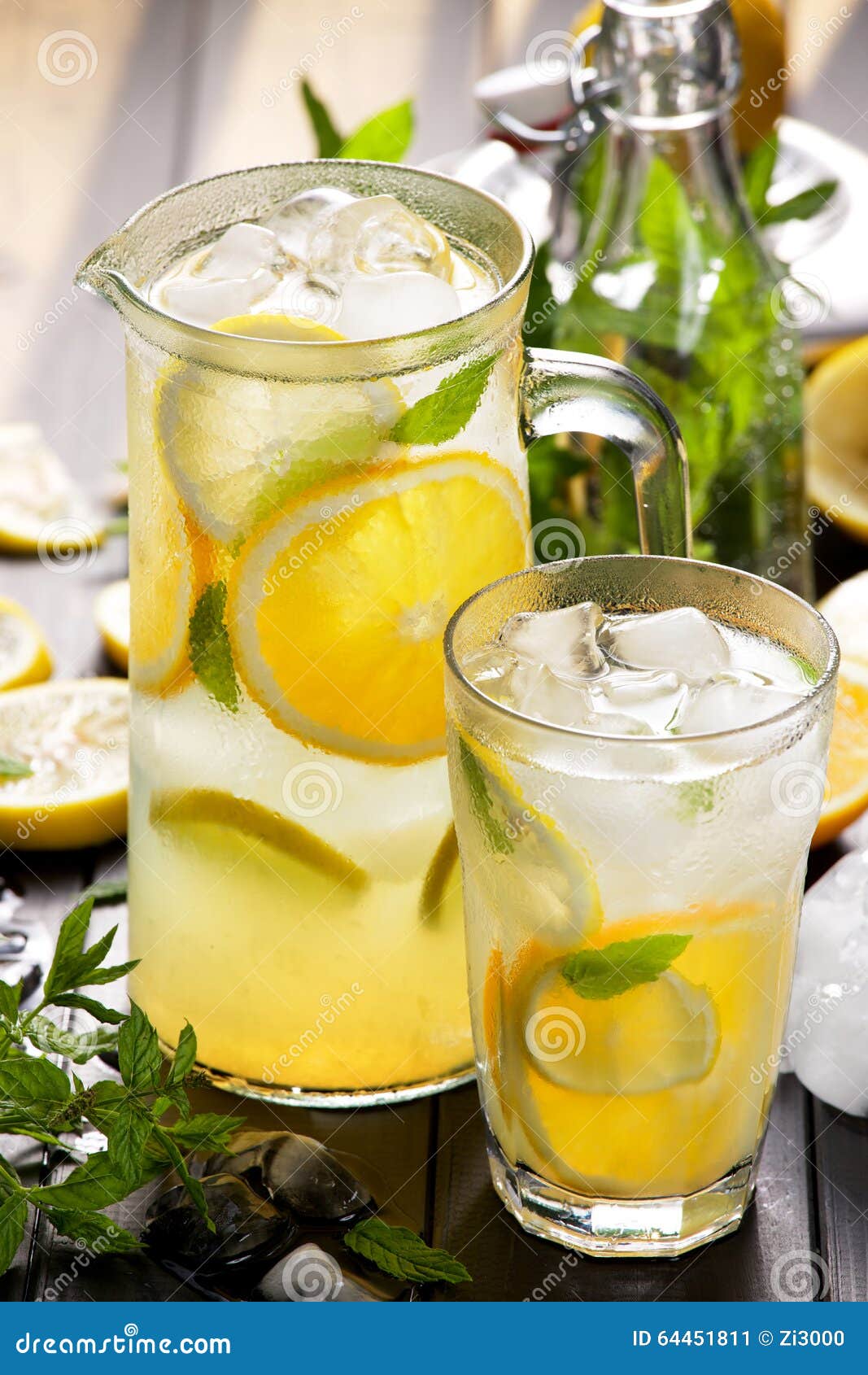 Citrus lemonade stock image. Image of beverage, cooling - 64451811