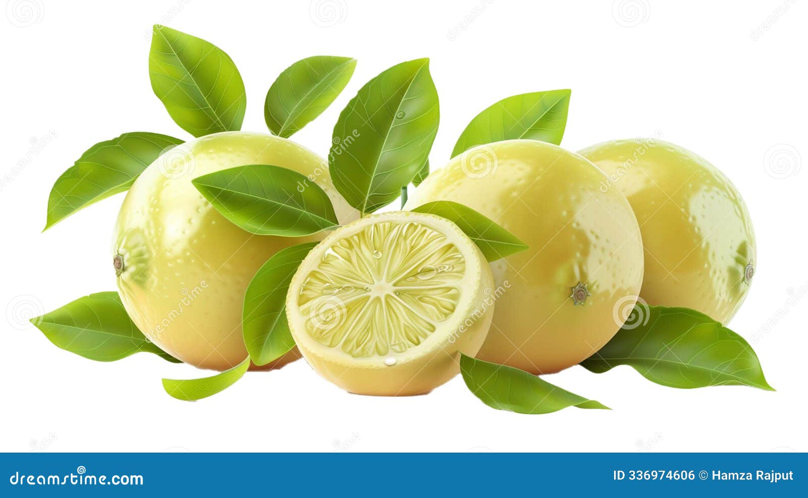 Citrus Lime Fruit Hyper Realistic Highly Detailed Isolated on White ...