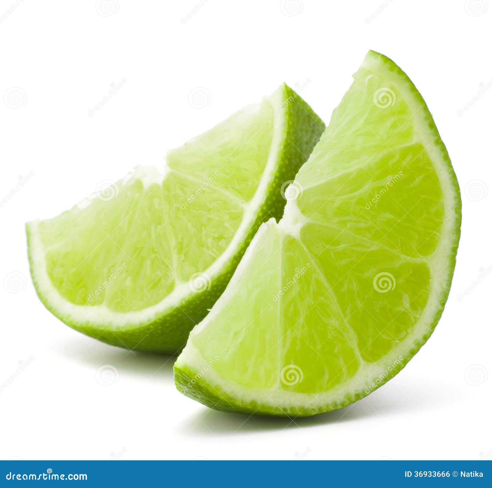 Citrus Lime Fruit Segment Isolated on White Background Cutout Stock ...