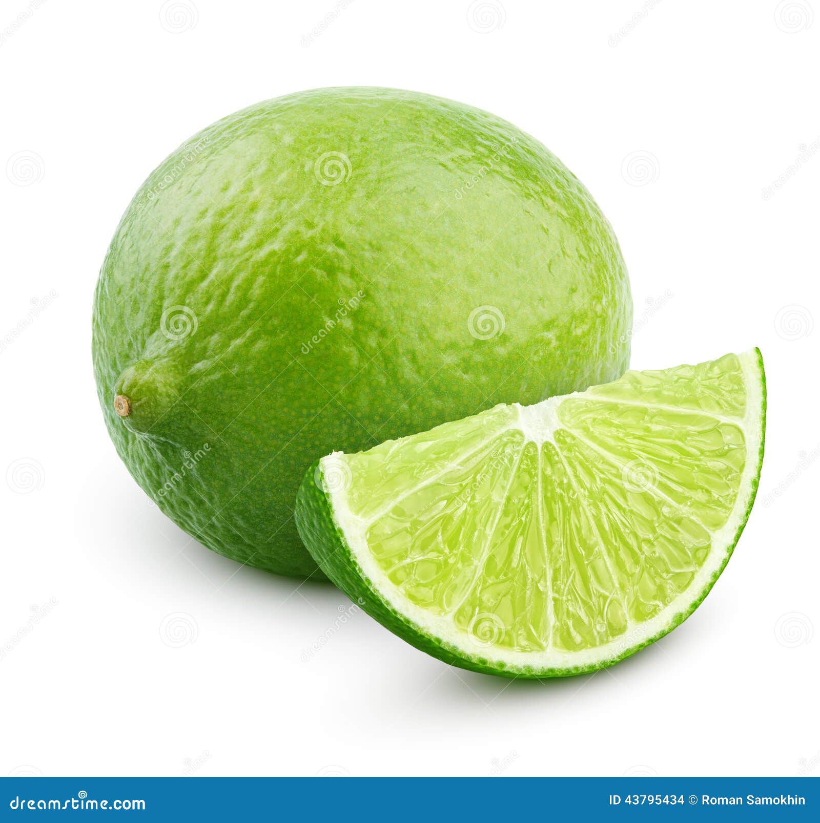 Citrus Lime Fruit Half Isolated On White Background Cutout Royalty-Free ...
