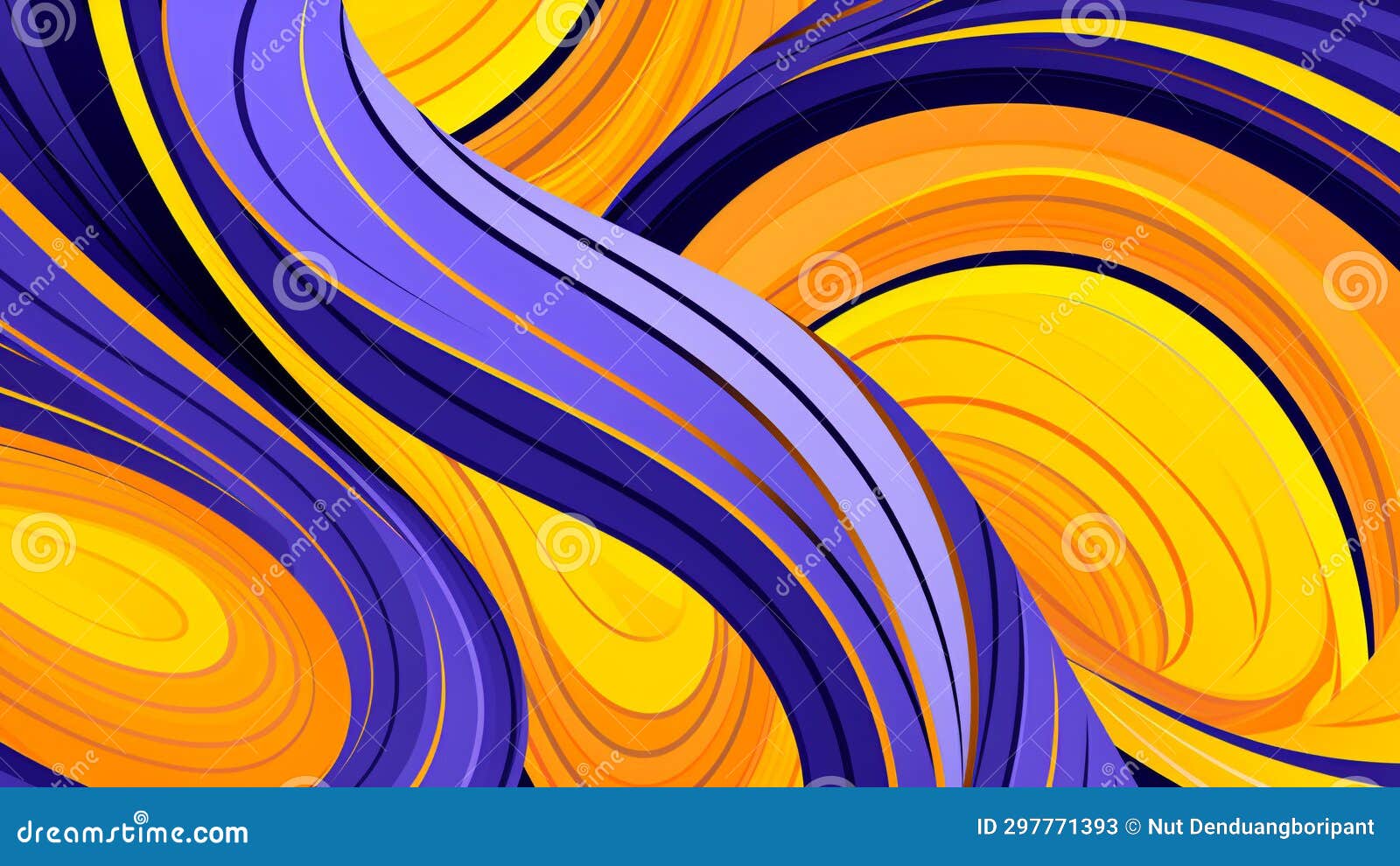 Citrus Orange and Electric Violet Retro Pop Art Pattern Stock ...