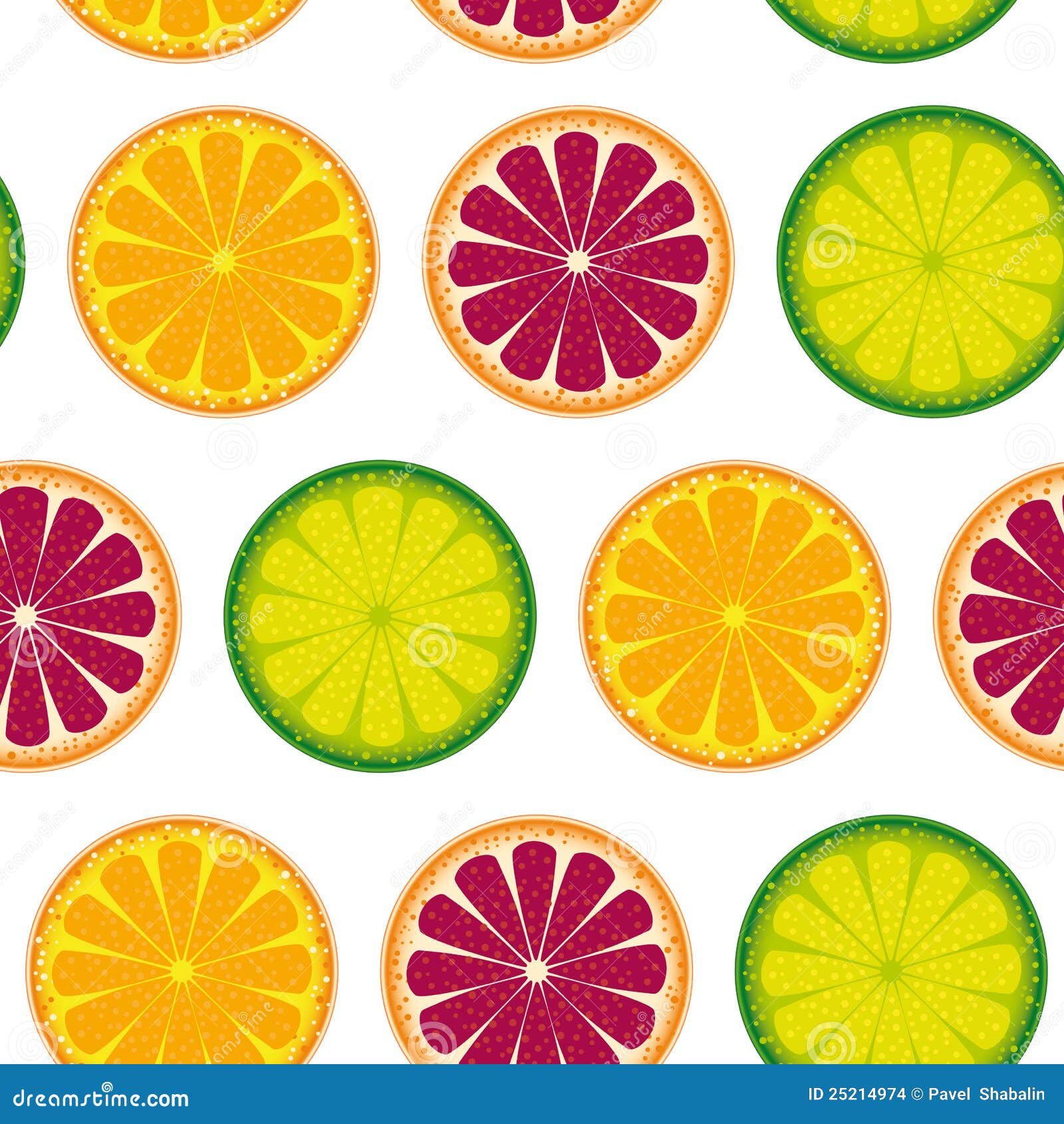 Citrus pattern stock vector. Illustration of fresh, health - 25214974