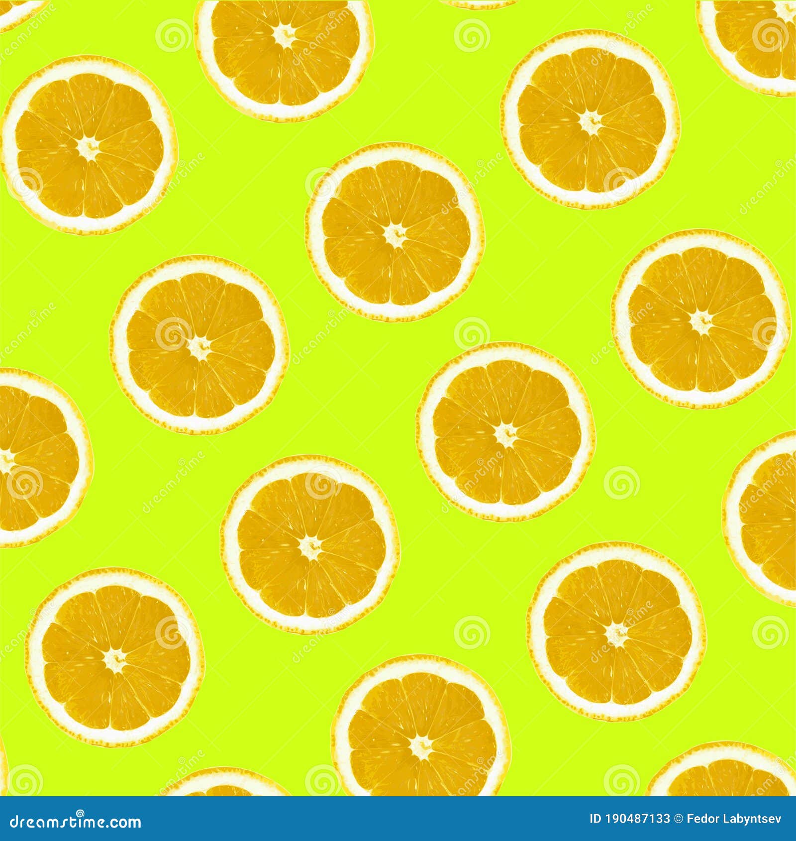 Citrus Pattern Vector Illustration Stock Vector - Illustration of ...