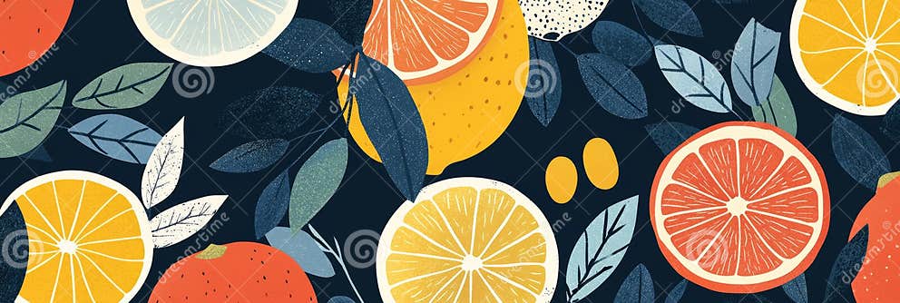 Citrus Patterns and Bright Juicy Designs Stock Image - Image of citrus ...