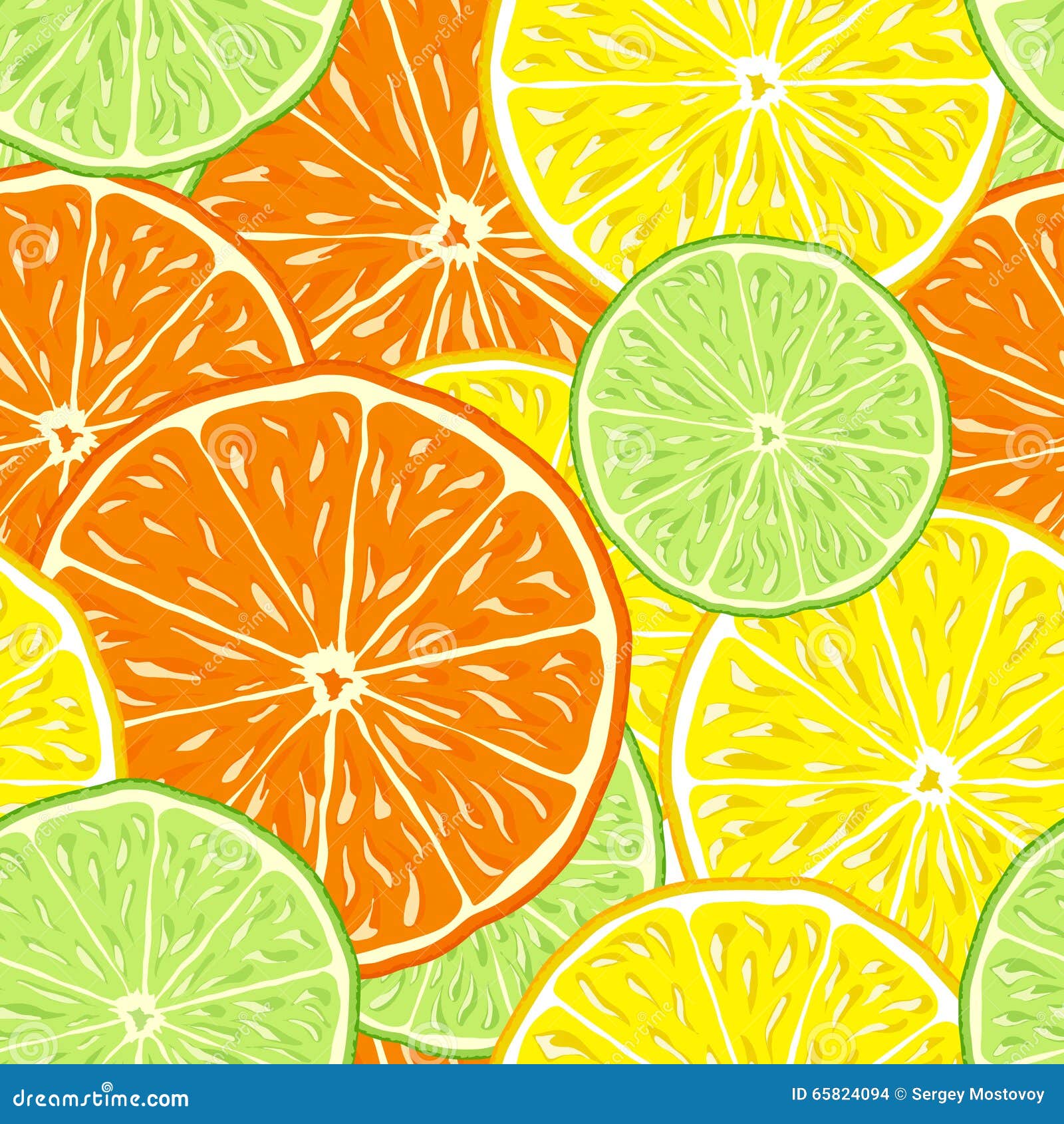 Citrus seamless background stock vector. Illustration of design - 65824094