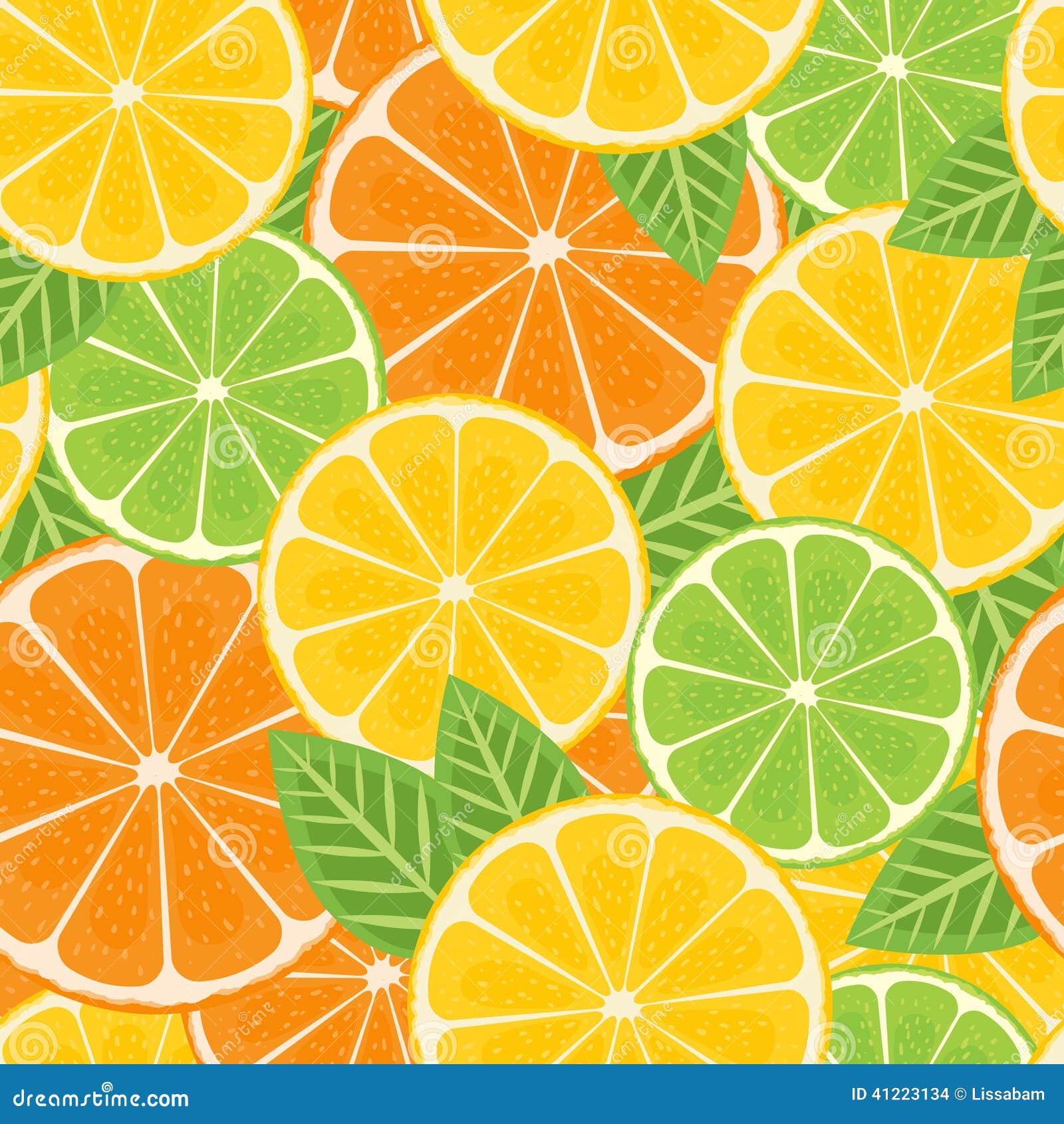 Citrus seamless background stock vector. Illustration of composition ...