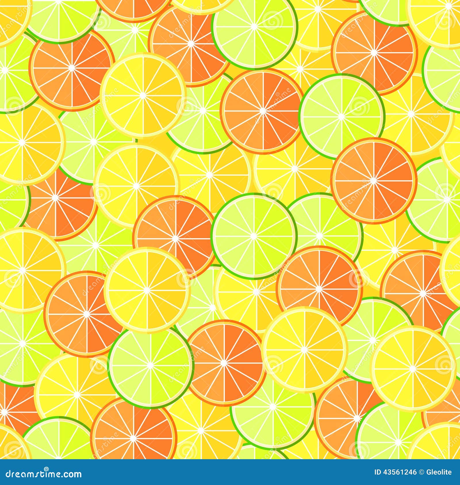 Citrus seamless pattern stock vector. Illustration of lemon - 43561246