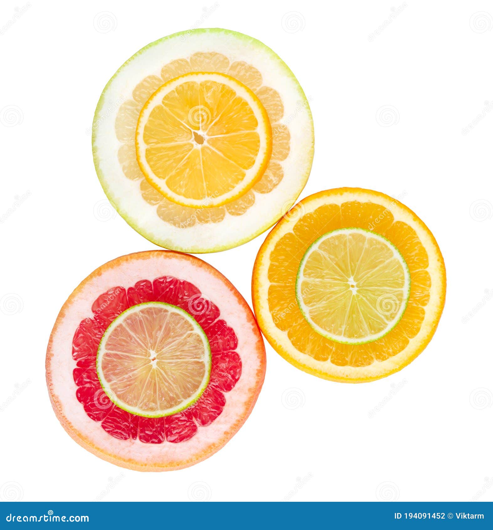 Citrus slices stock photo. Image of isolated, grapefruit - 194091452