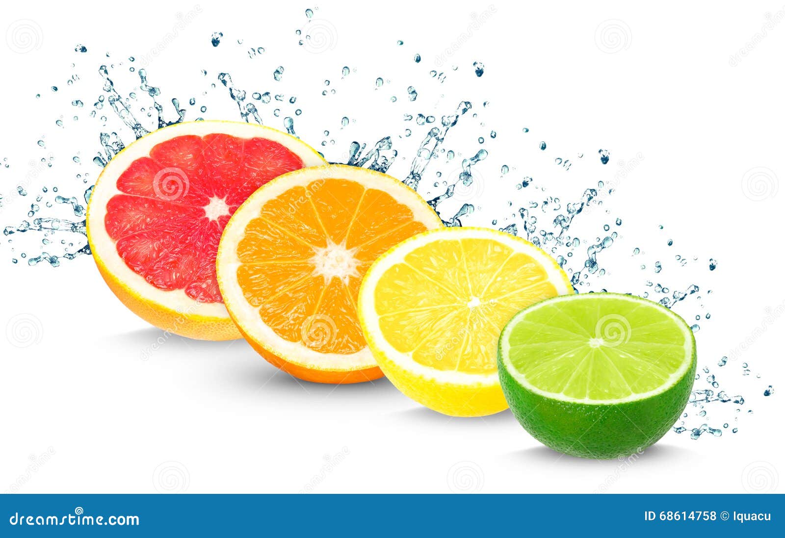 Citrus Splash In Water Isolated On A Transparent Background Stock Image ...