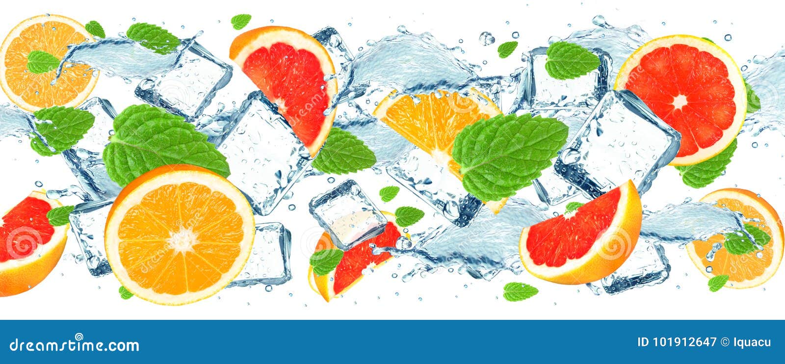 Citrus splash stock image. Image of cube, color, falling - 101912647