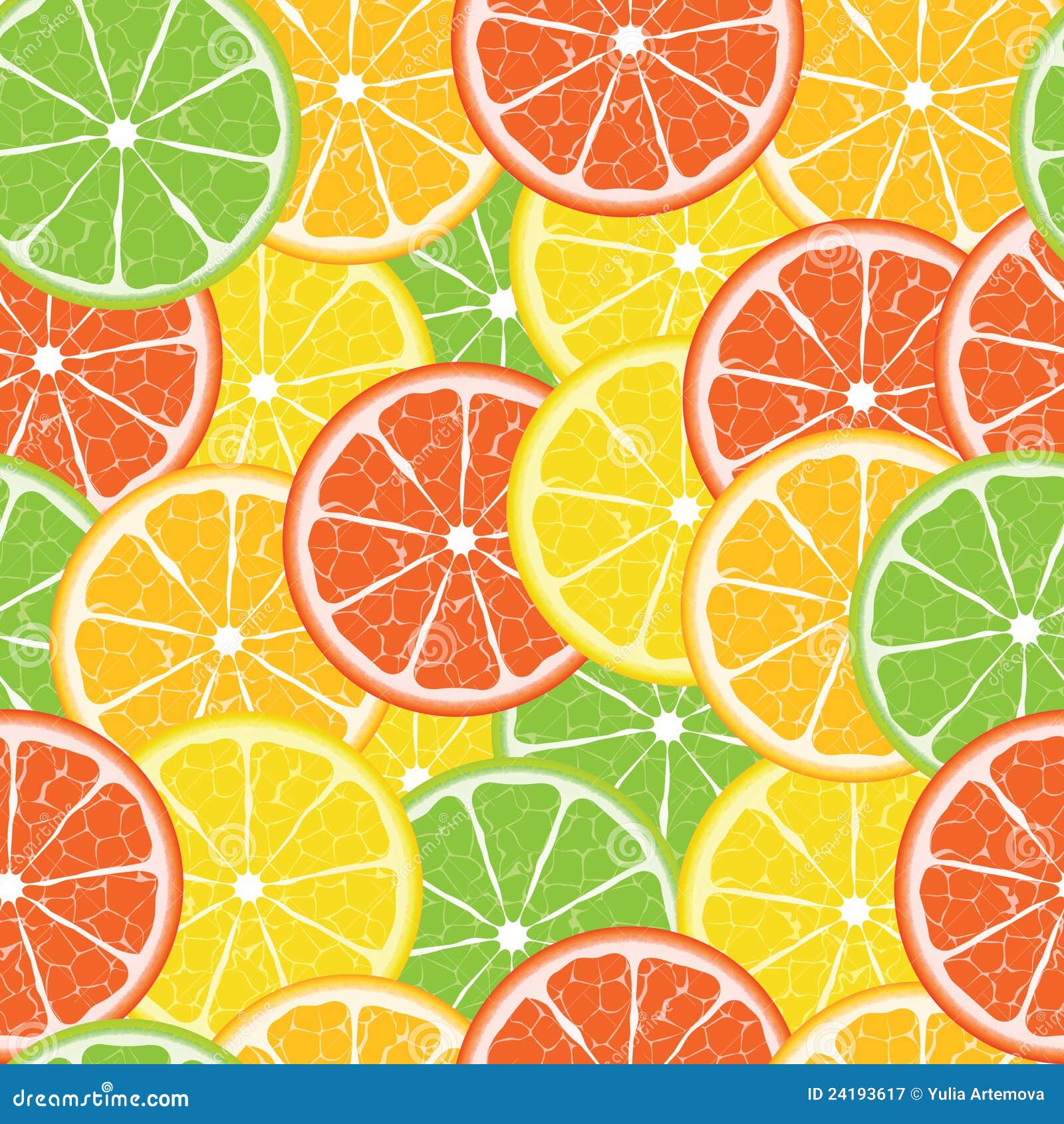 Citrus vector seamless stock vector. Illustration of group - 24193617