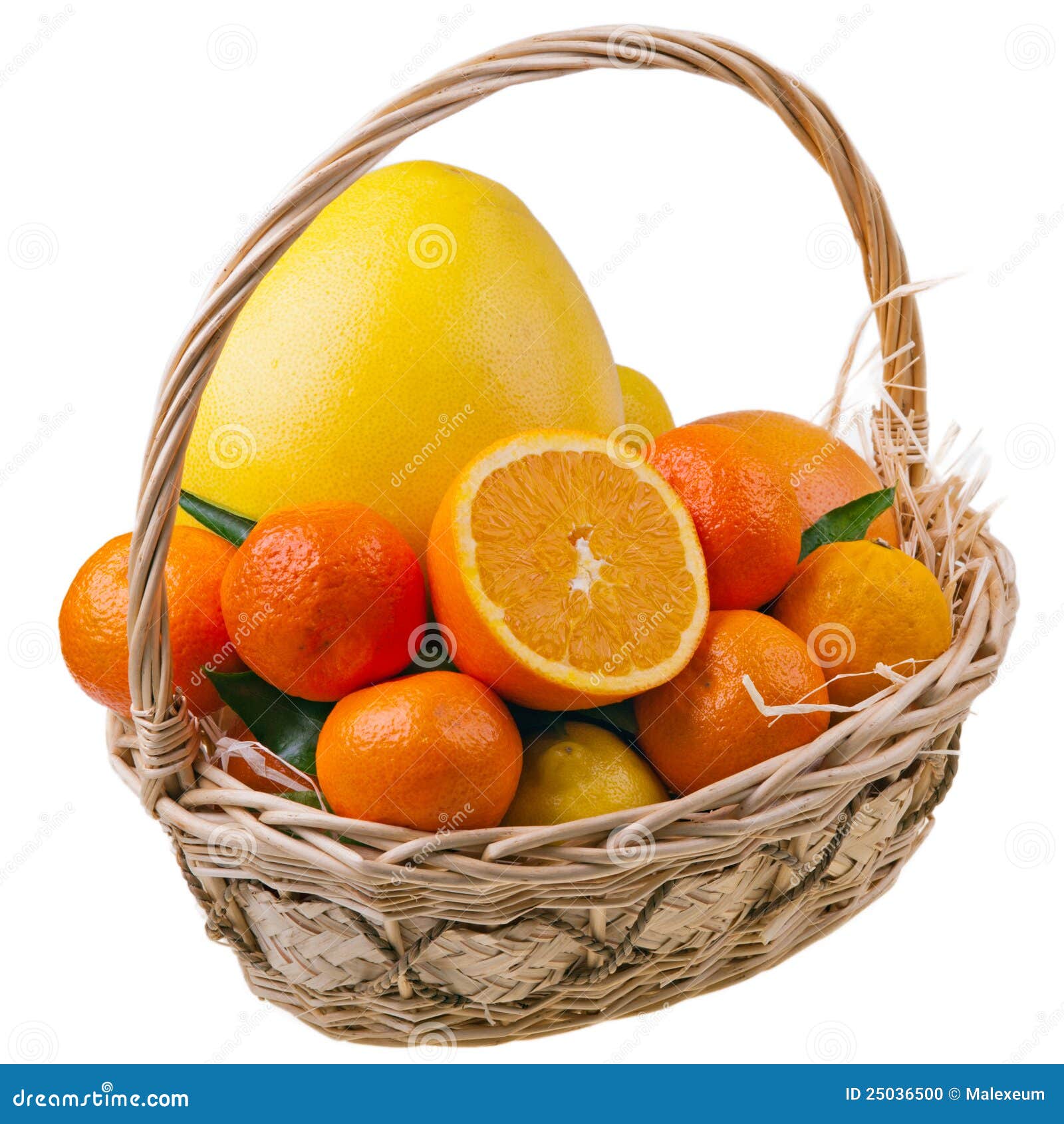 Citrus- vruchten in mand stock foto. Image of levensstijl - 25036500