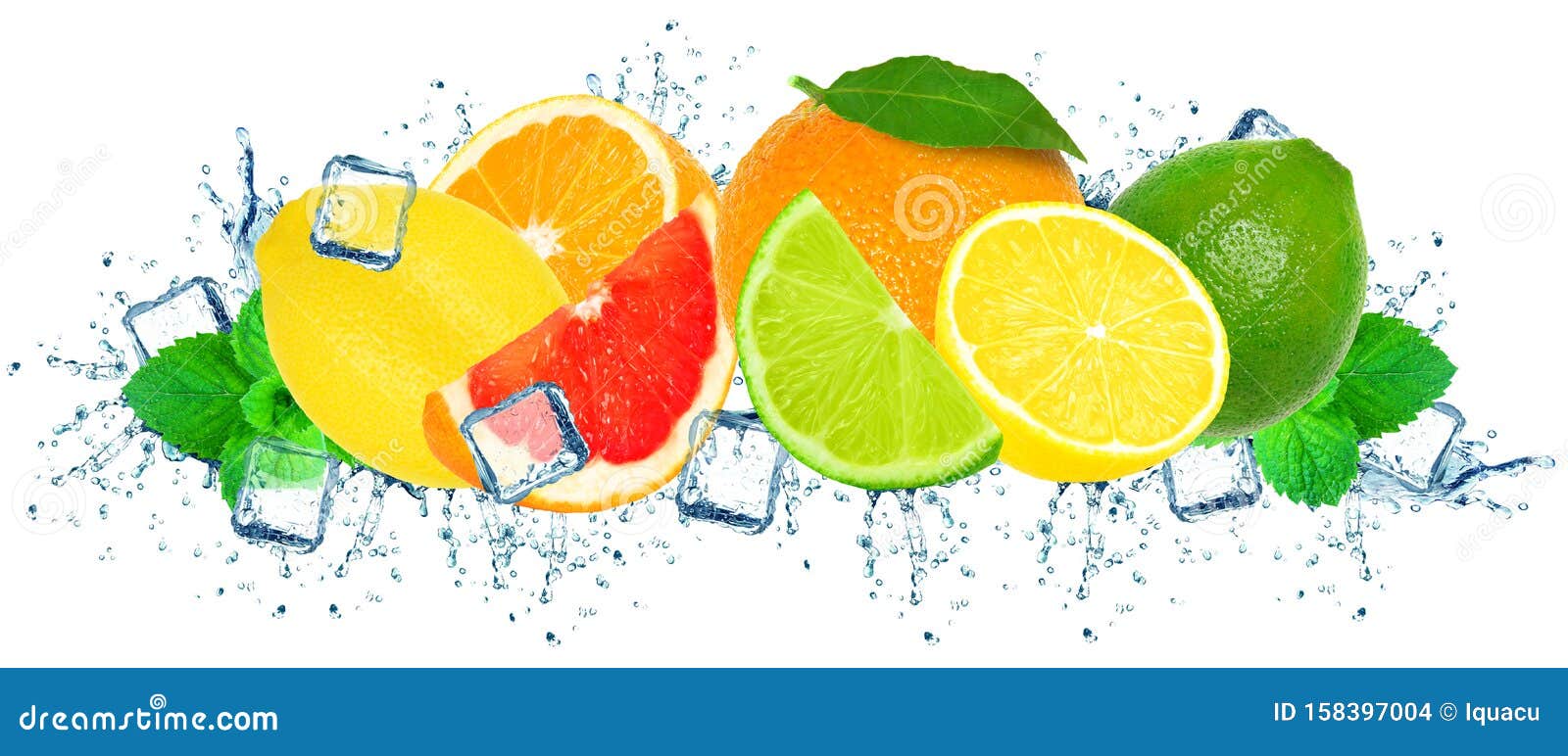 Citruses splash stock photo. Image of isolated, white - 158397004