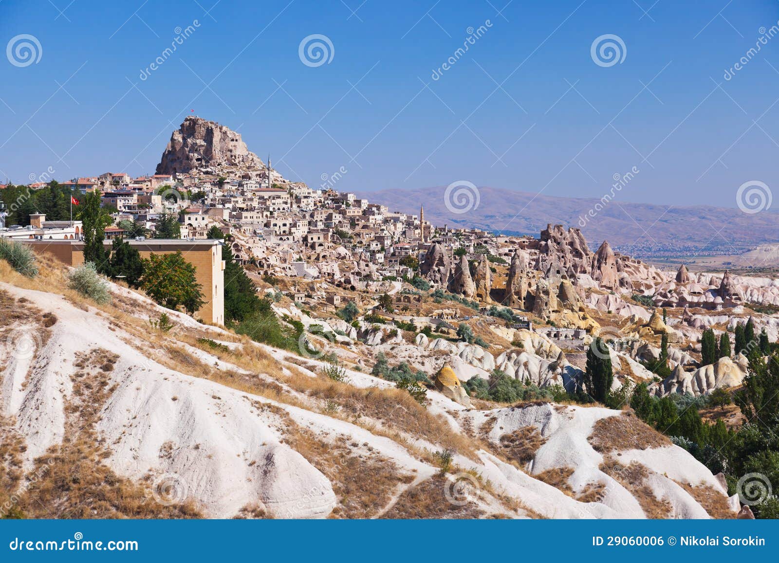 Città Della Caverna Di Uchisar in Cappadocia Turchia Fotografia Stock ...