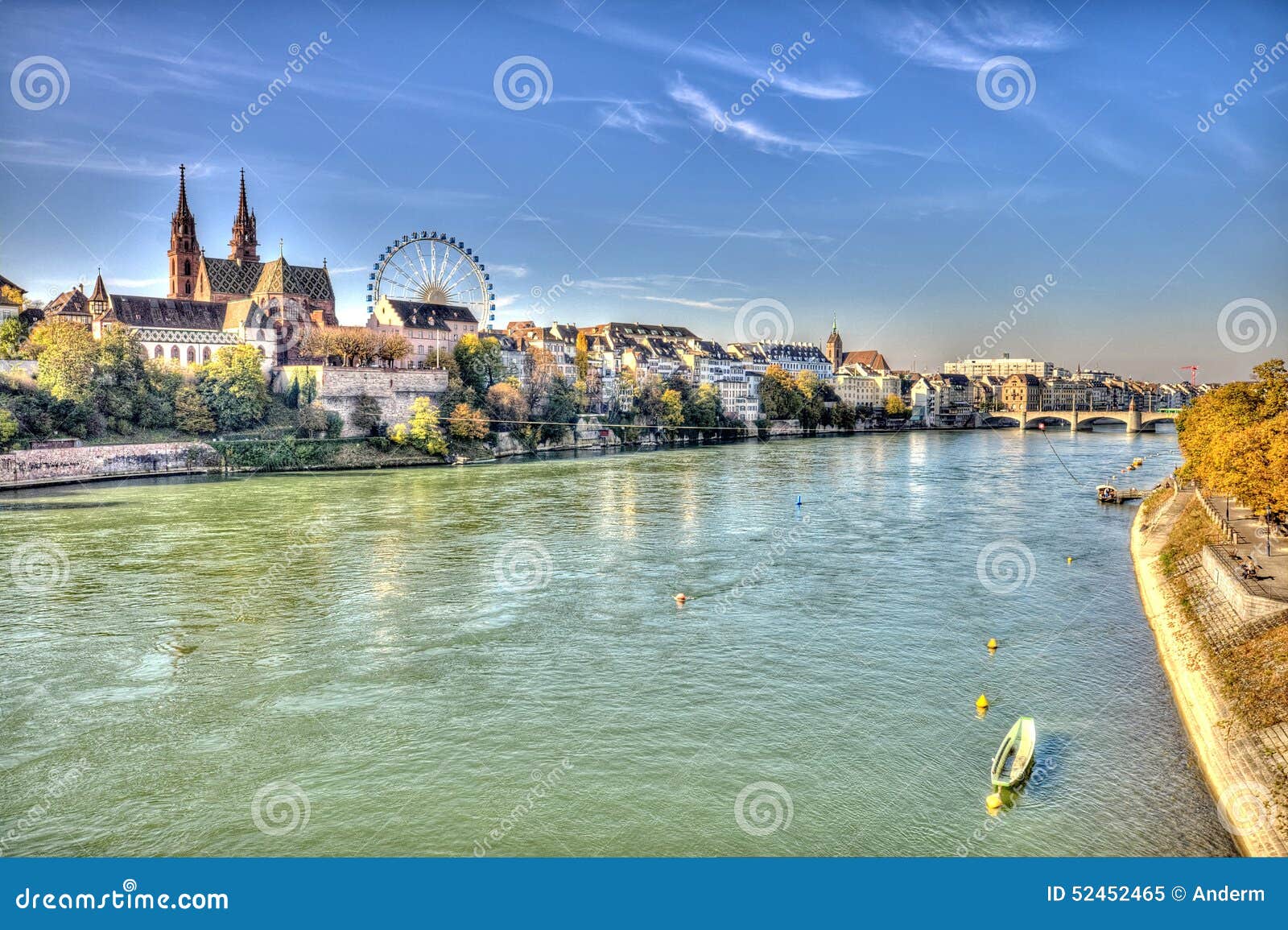 Città di Basilea immagine stock. Immagine di acqua, cattedrale - 52452465
