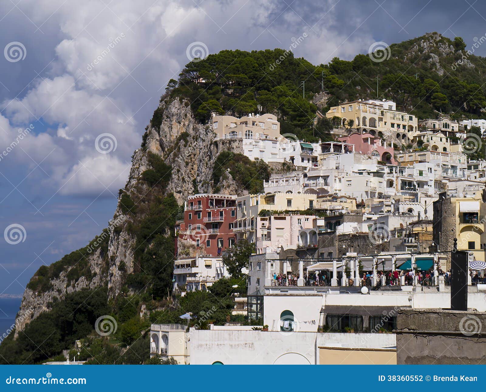 Città Di Capri Sull'isola Di Capri Fotografia Editoriale - Immagine di ...