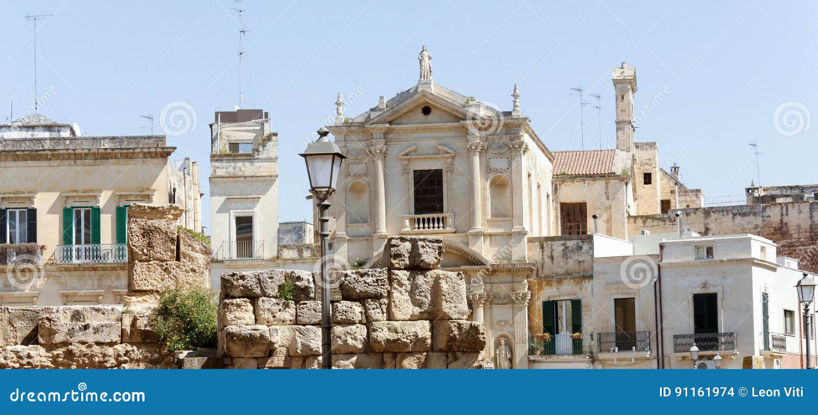 Città di Lecce fotografia stock. Immagine di decorato - 91161974