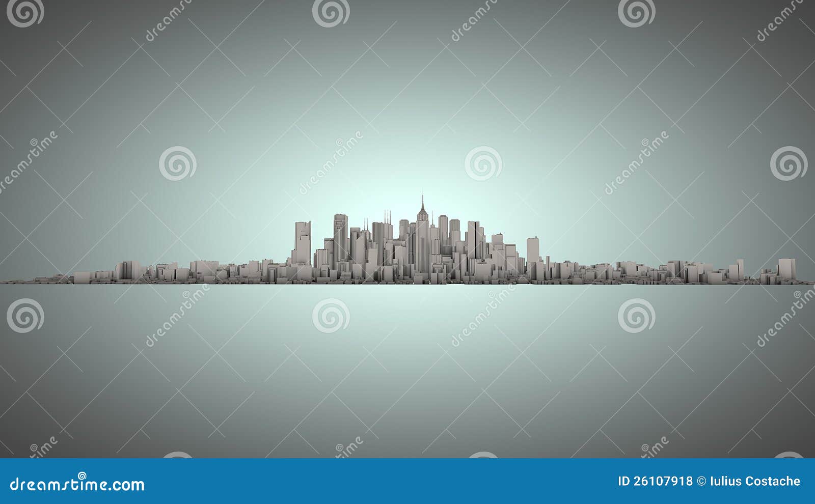 City stock illustration. Illustration of buildings, view - 26107918