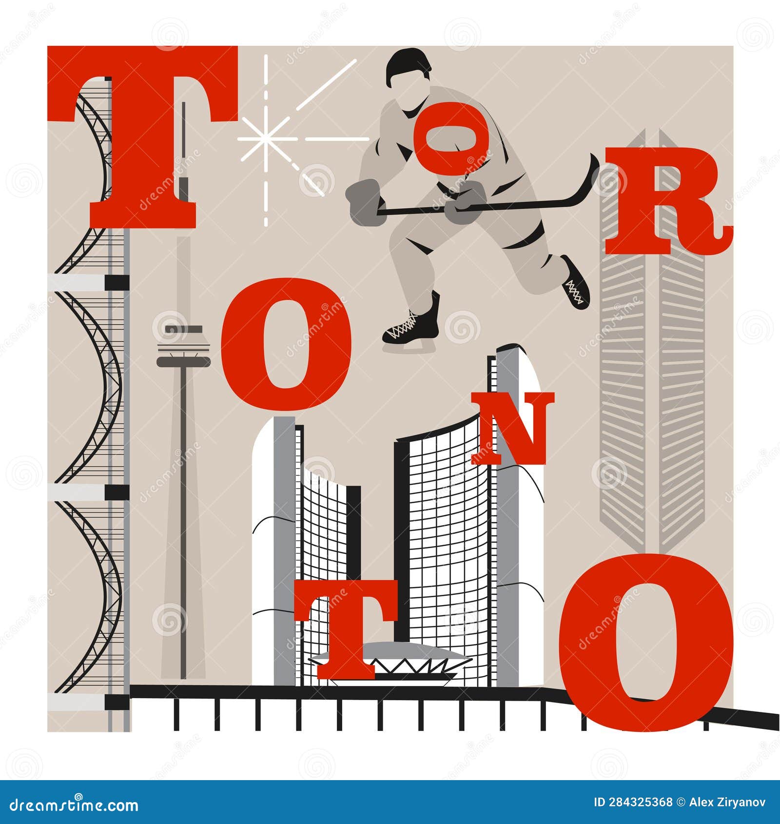 Typography Word Toronto Branding Technology Vvector Concept Stock ...