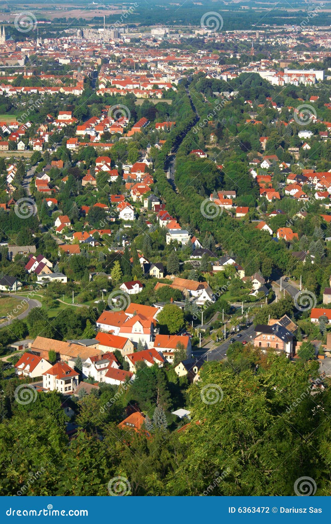 City from above stock photo. Image of urban, aerial, home - 6363472