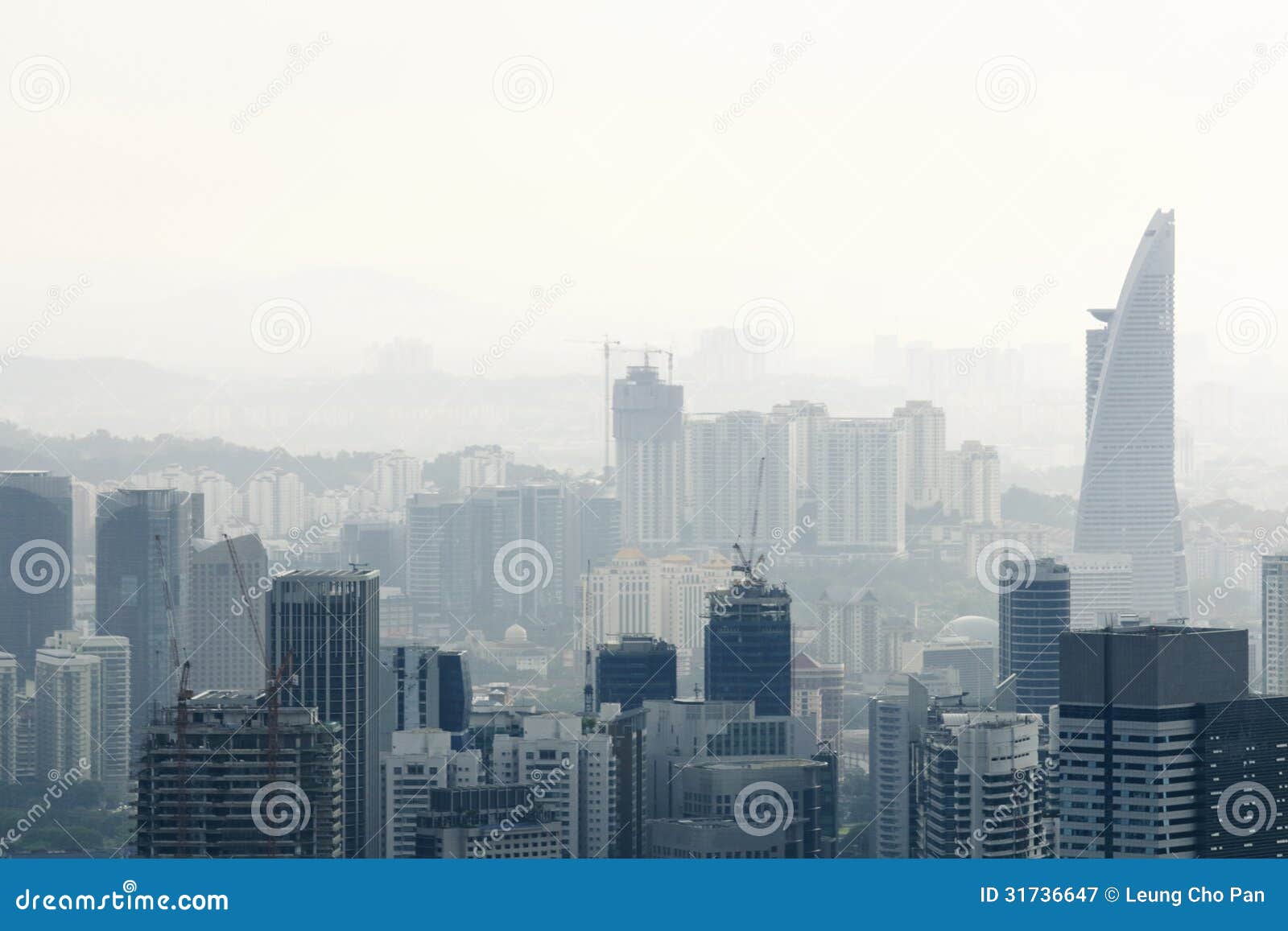 City in air pollution stock image. Image of environment - 31736647