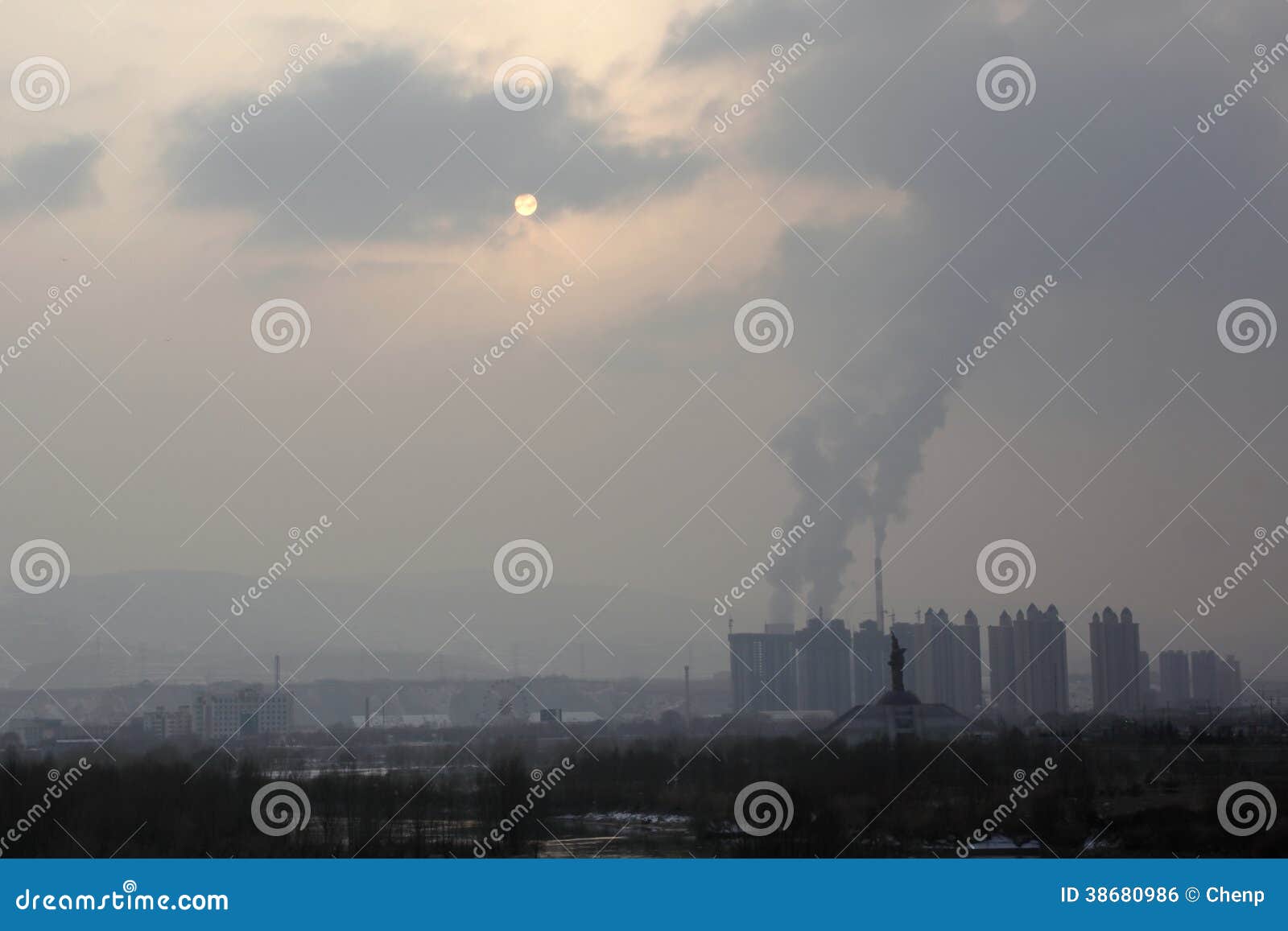 City air pollution stock photo. Image of smoke, panorama - 38680986