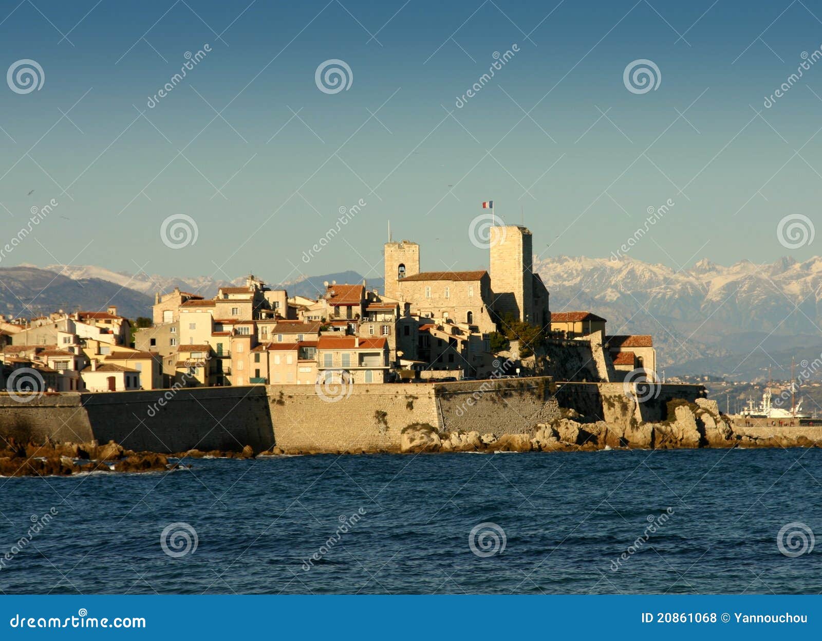 The city of Antibes stock photo. Image of riviera, south - 20861068
