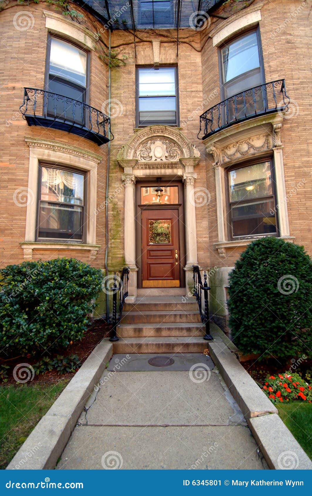 City apartment entrance stock image. Image of housing - 6345801