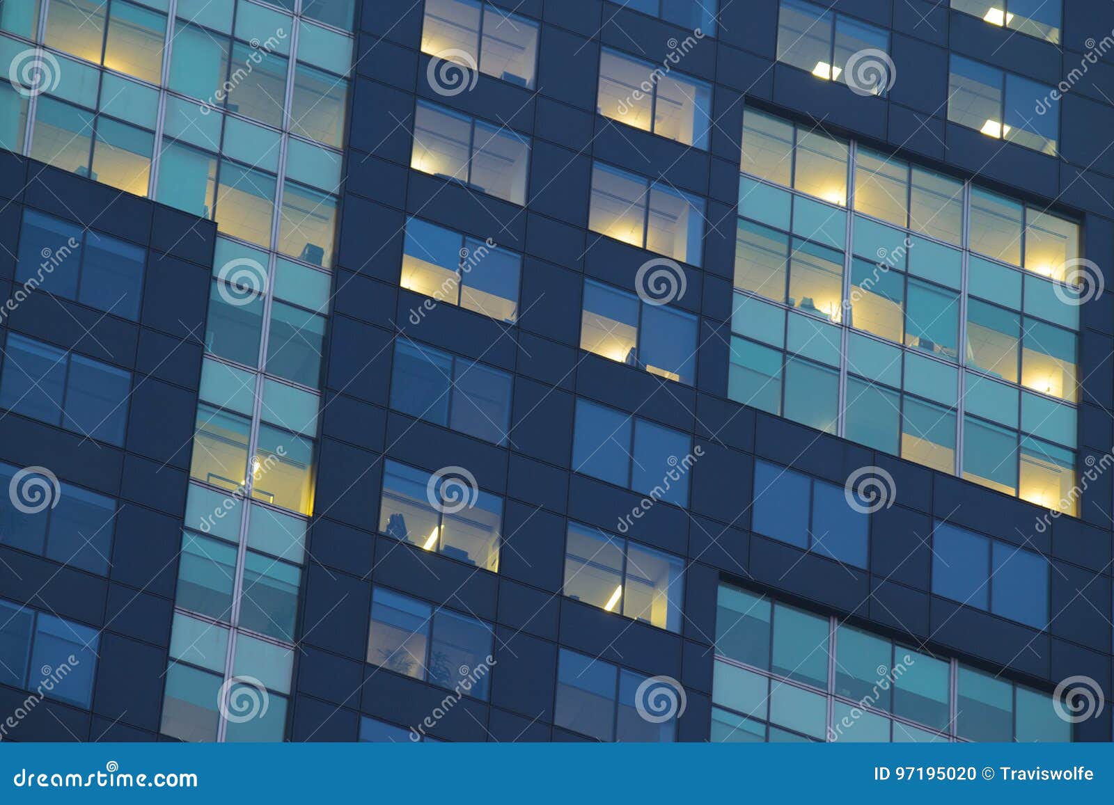City Apartment Windows at Night Stock Photo - Image of development ...