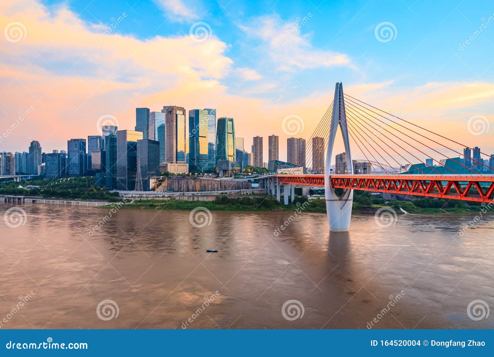 City Architecture Landscape and Beautiful Sky in Chongqing Stock Photo ...