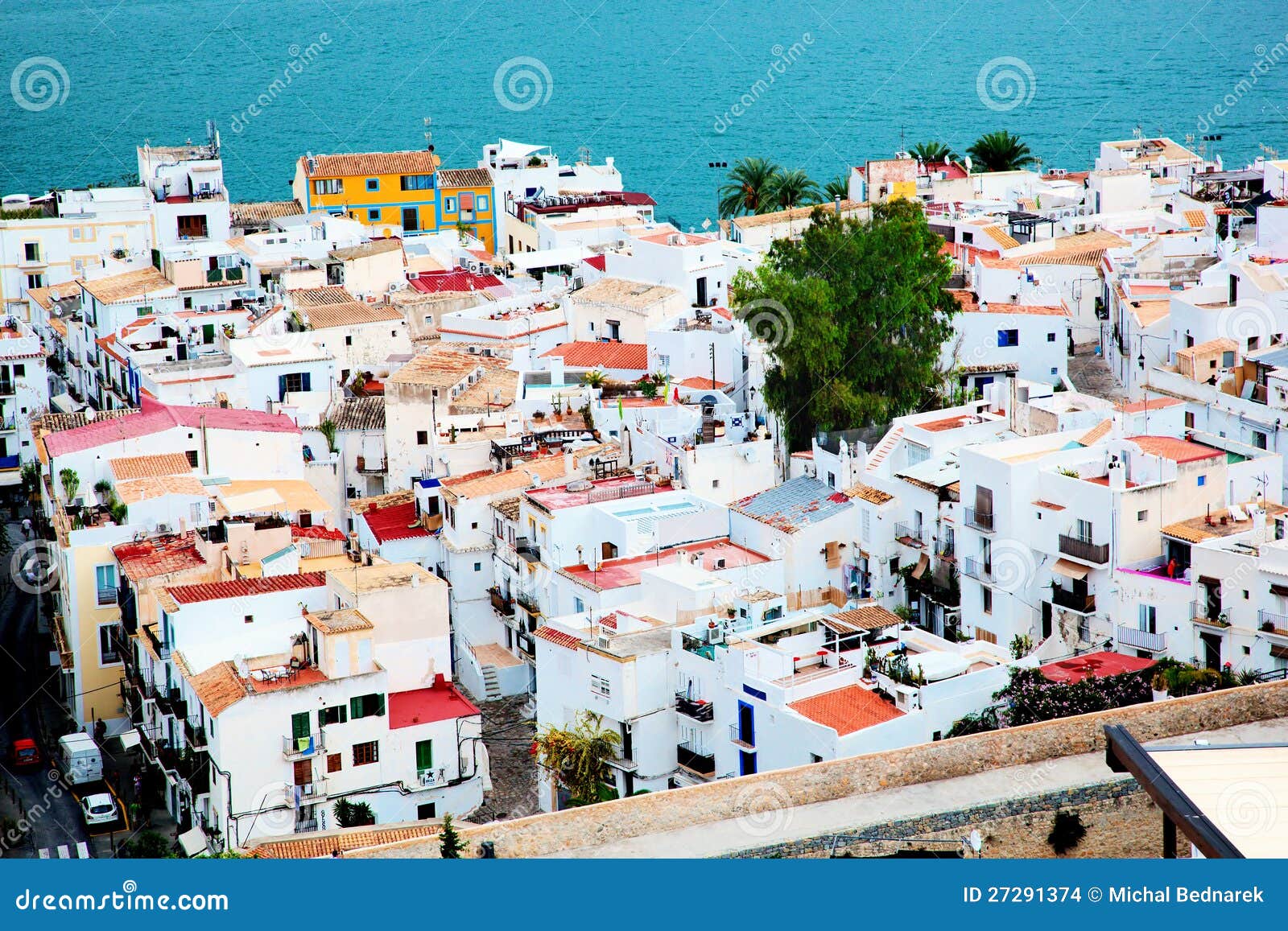 City Architecture by the Sea, Ibiza, Spain Stock Photo - Image of ...
