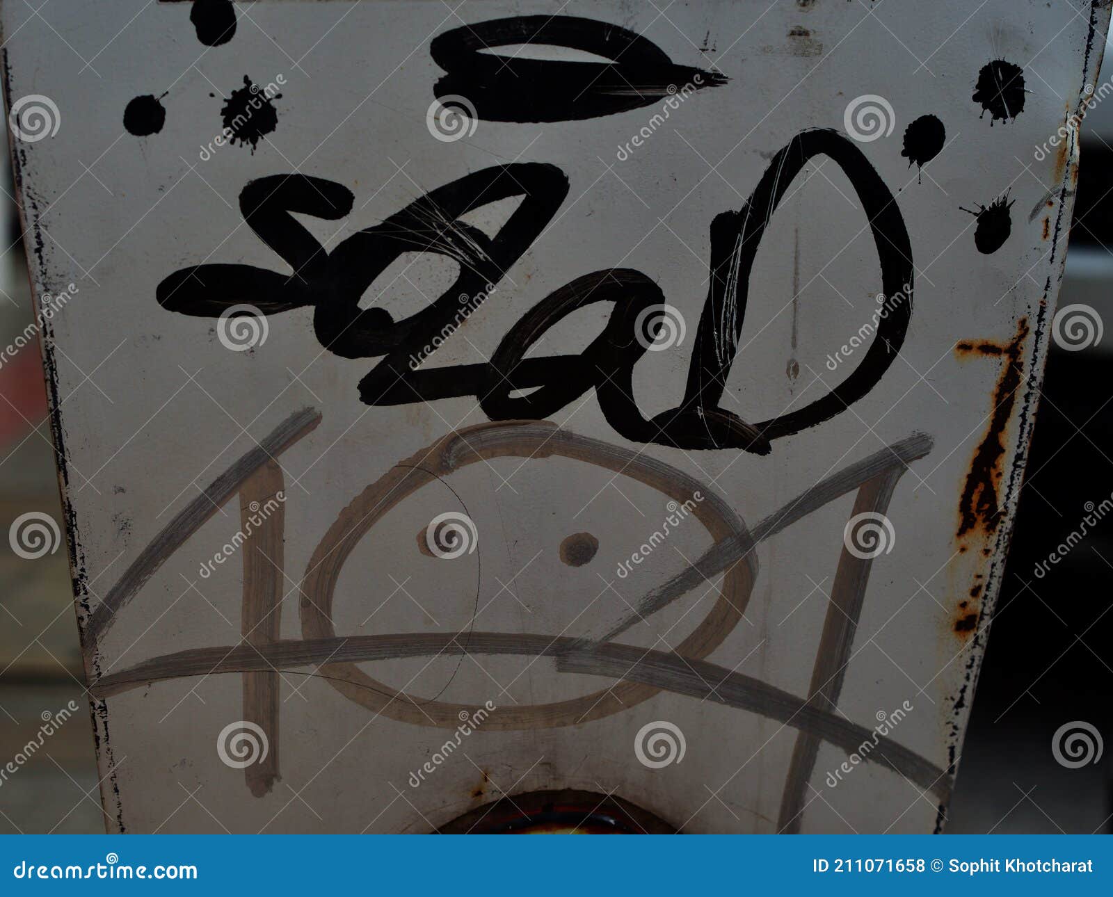 Graffiti error is here stock photo. Image of name, expressing - 211071658