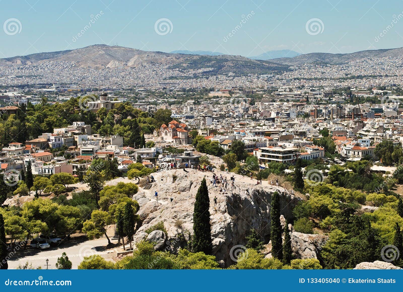 City of Athens. Panoramic View. Stock Photo - Image of athens ...
