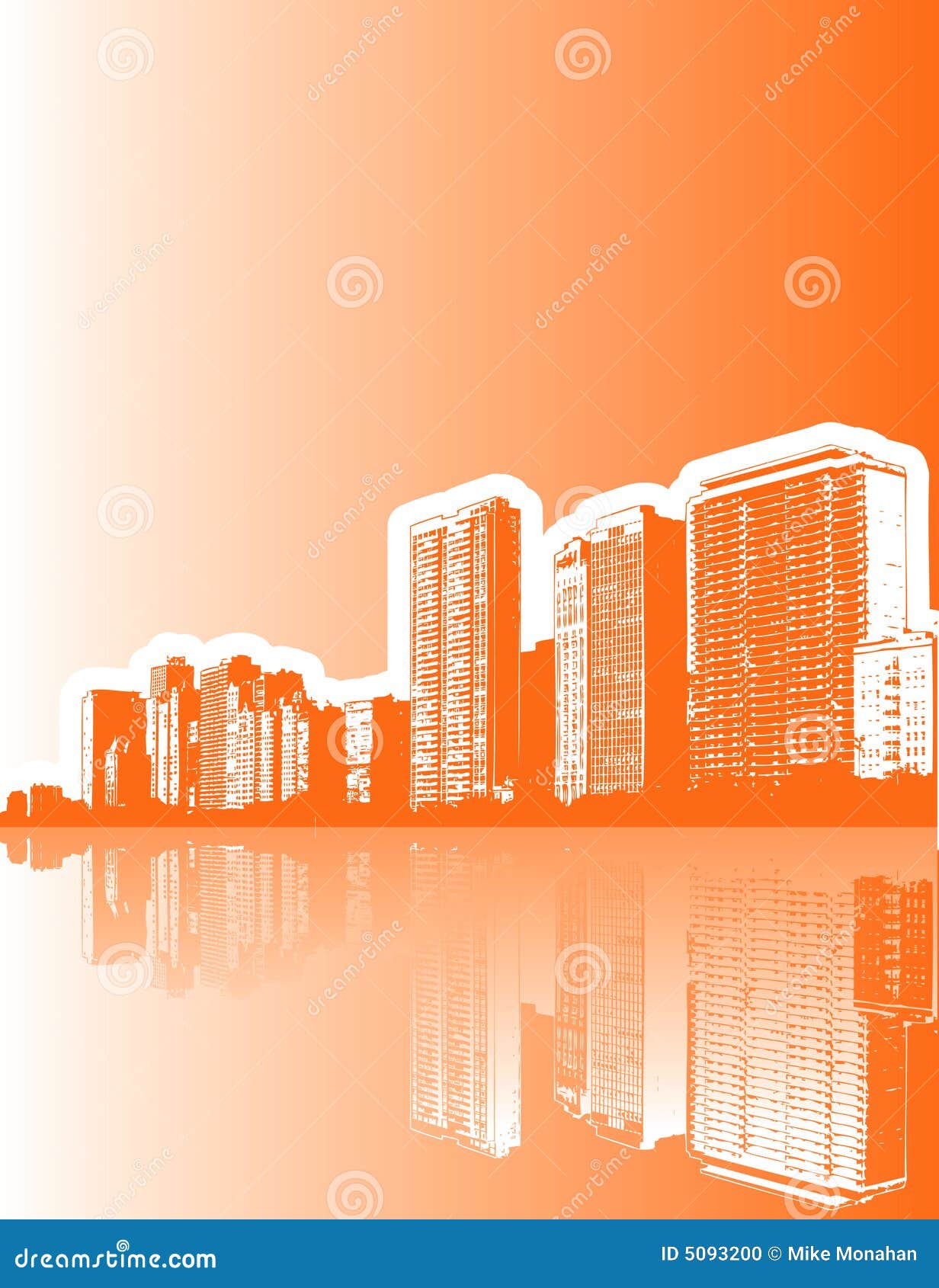 City Background in Orange stock vector. Illustration of orange - 5093200