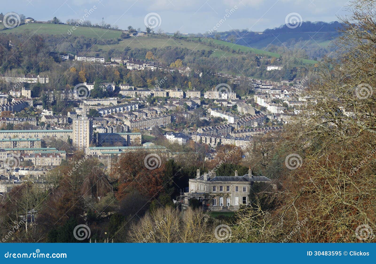 City of Bath. Avon. England Stock Image - Image of plant, tree: 30483595