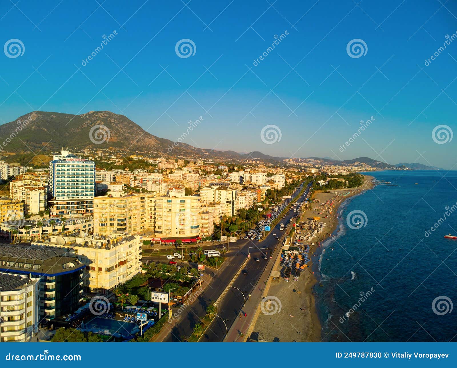 View Of Alanya Harbour, Ships And Kizil Kule Red Tower, Ancient Stone ...