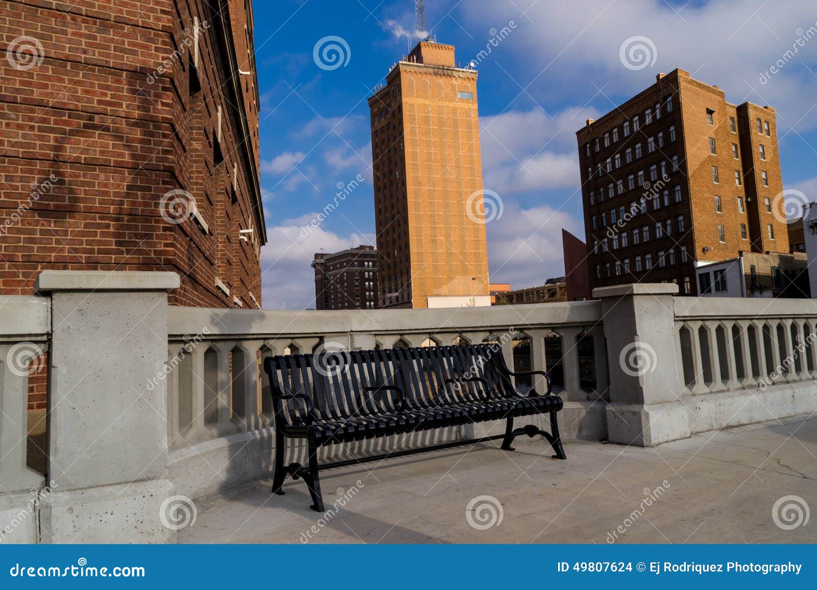 City bench. stock photo. Image of public, outside, chicago - 49807624