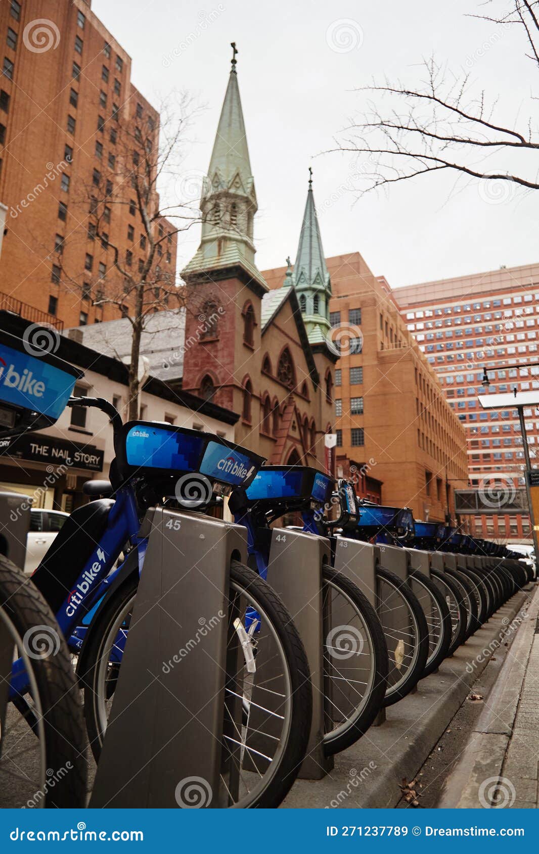 City Bikes, Architecture, Brooklyn, New York Editorial Stock Image ...