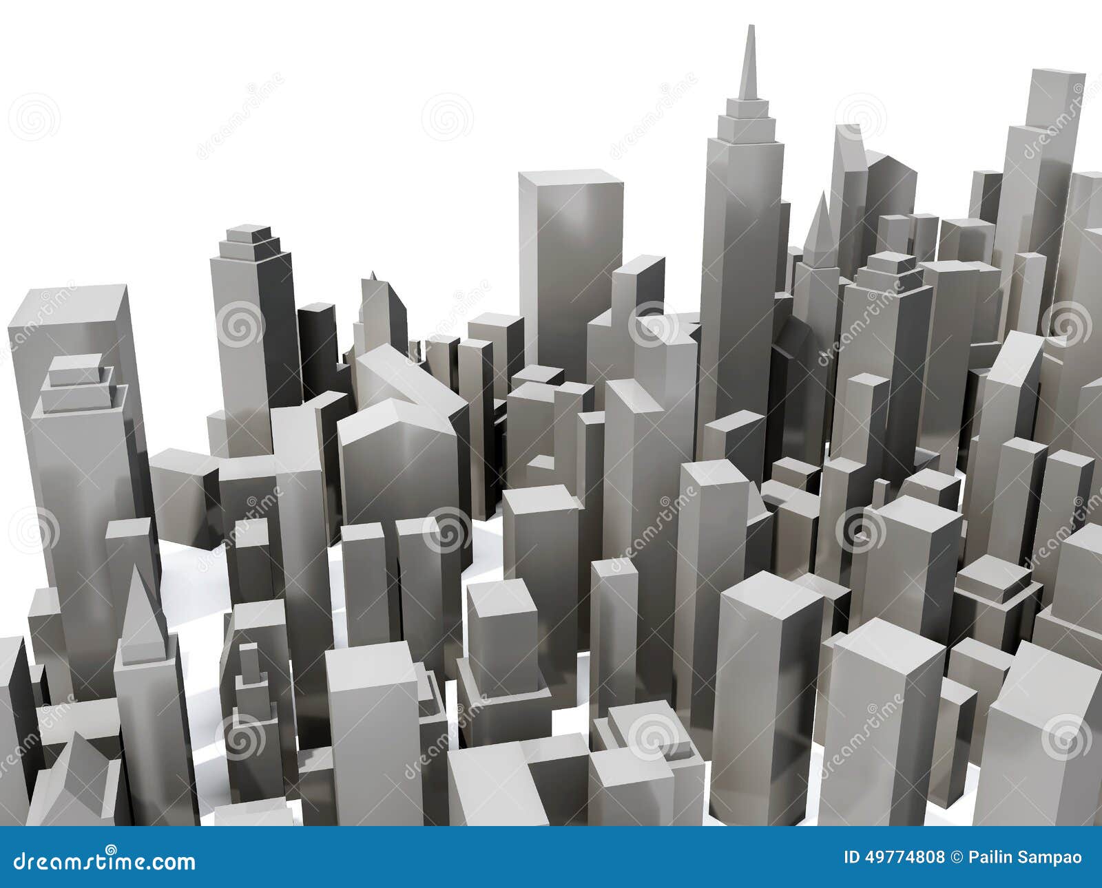 City bird eye view model stock illustration. Illustration of villa ...