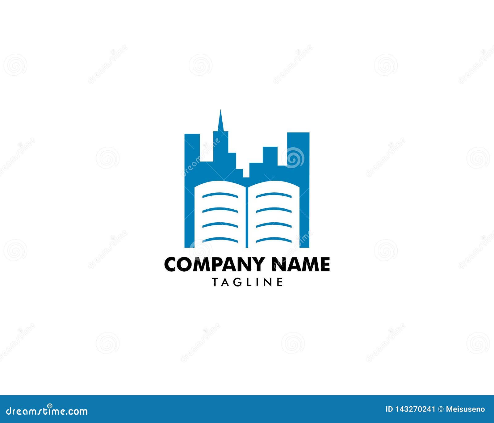 City Book Logo Template Design Vector Stock Vector - Illustration of ...