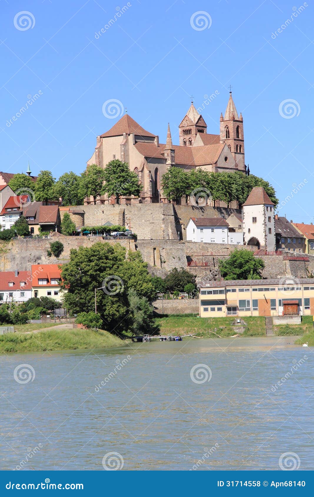 The City of Breisach in Germany Stock Photo - Image of culture, europe ...